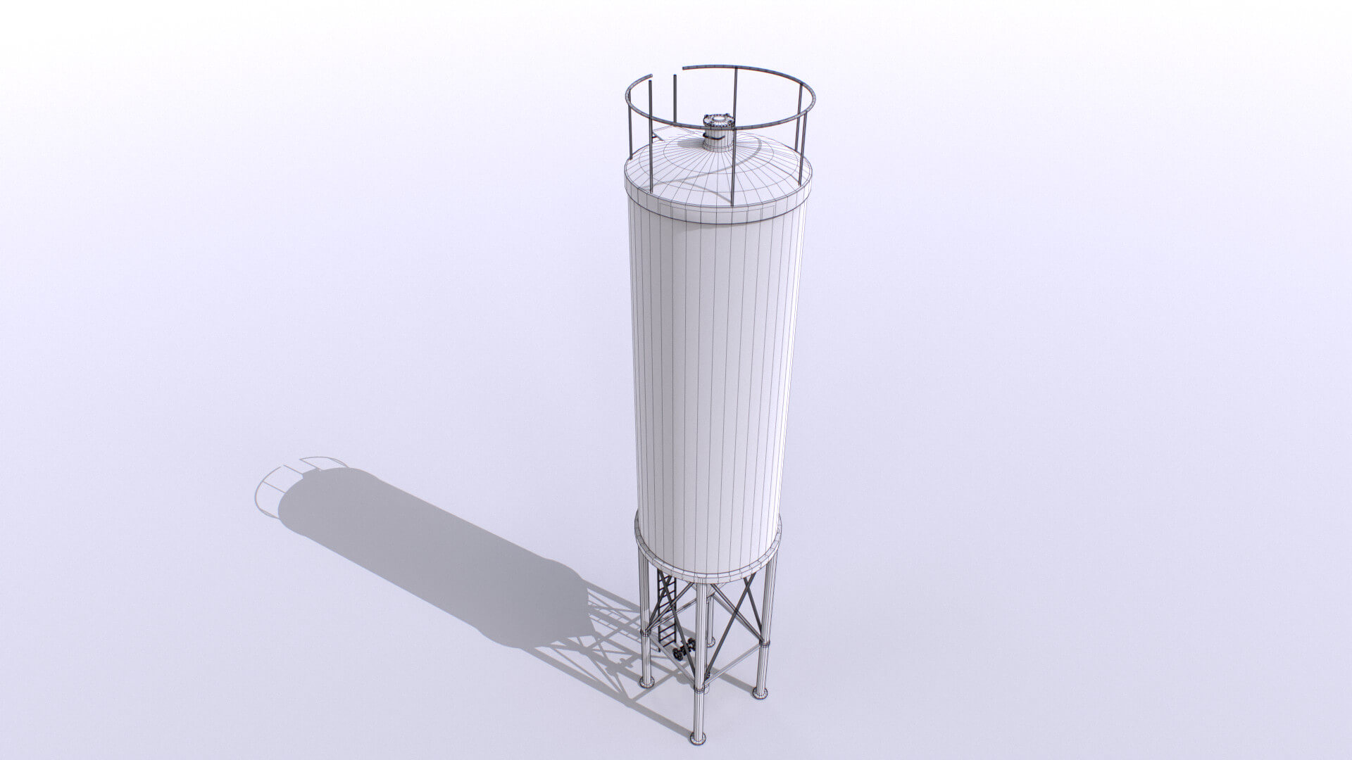 Water Tank 4 - 3D Model by 32cm