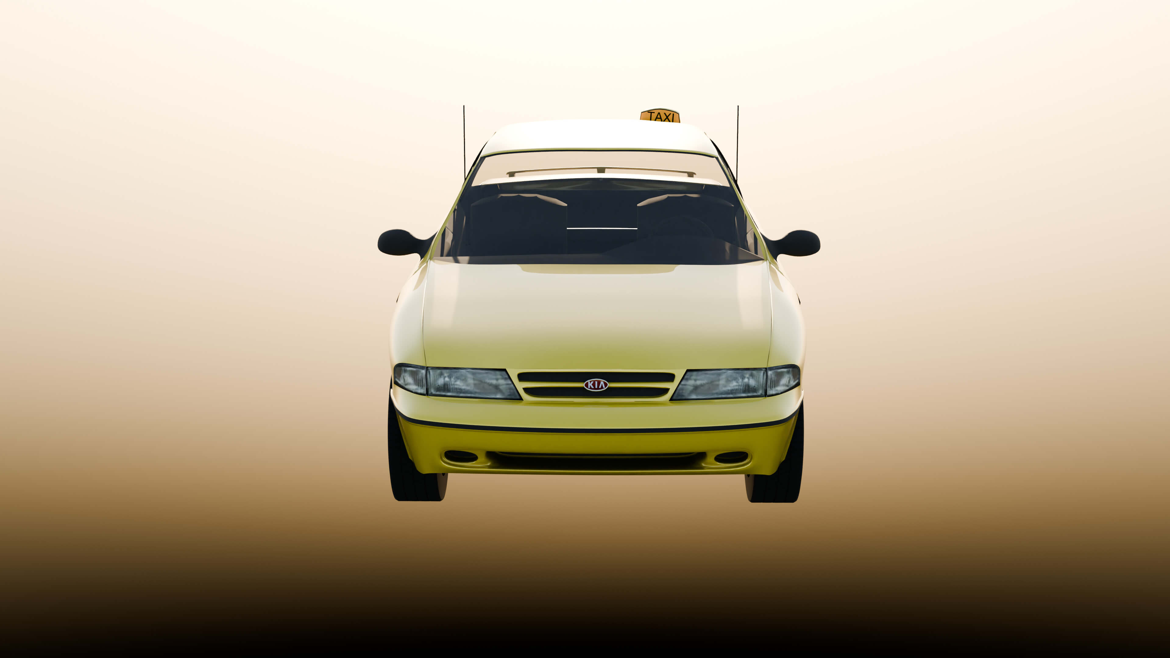 Kia Sephia 1993 3D Jordanian Taxi Model by 3bdull4h2008