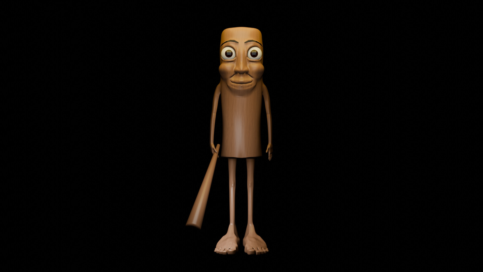 Tung Tung Tung Sahur - Free 3D Model by 3D Dark Yeti