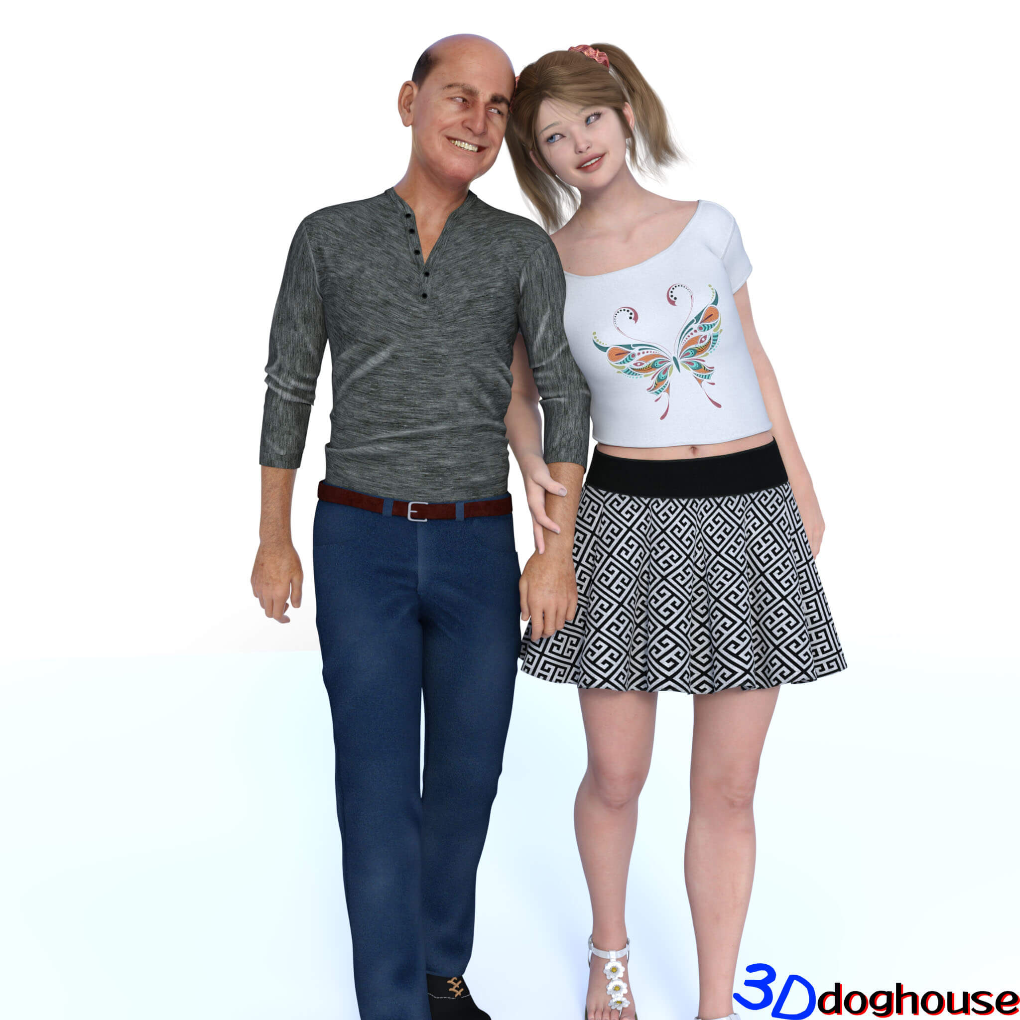 Couple Pose Lovers05 for G8 - Daz Content by 3d-doghouse