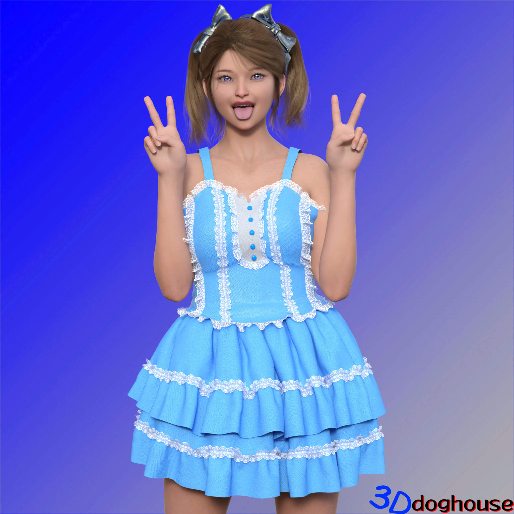 3dg Jennie 3D Render, Digital Art by 3d-doghouse