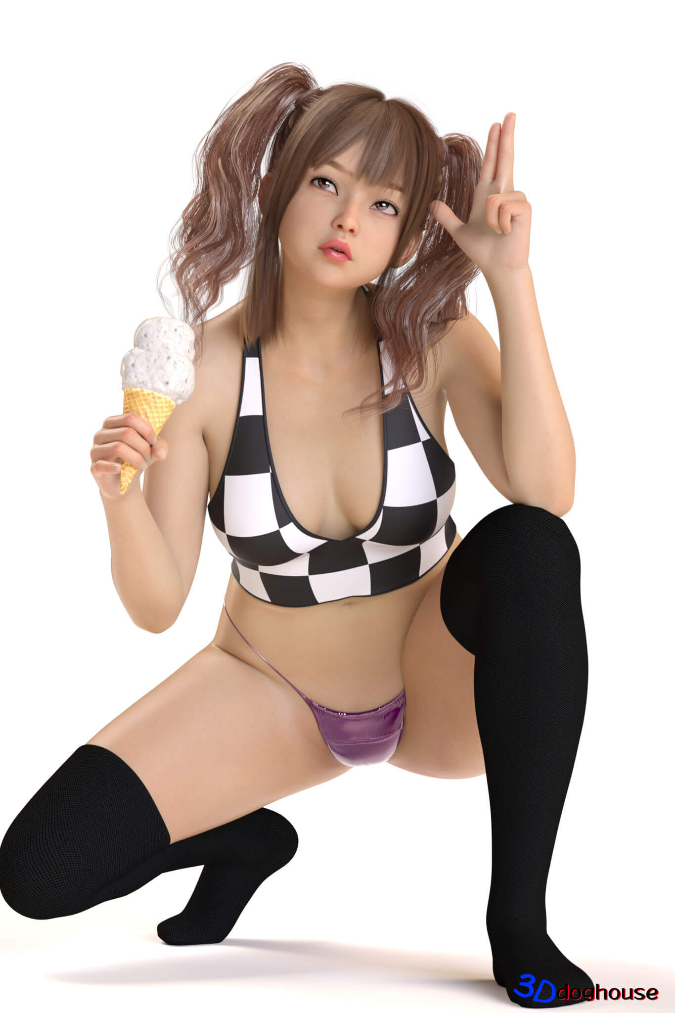 3dg Monica 3D Render, Digital Art by 3d-doghouse