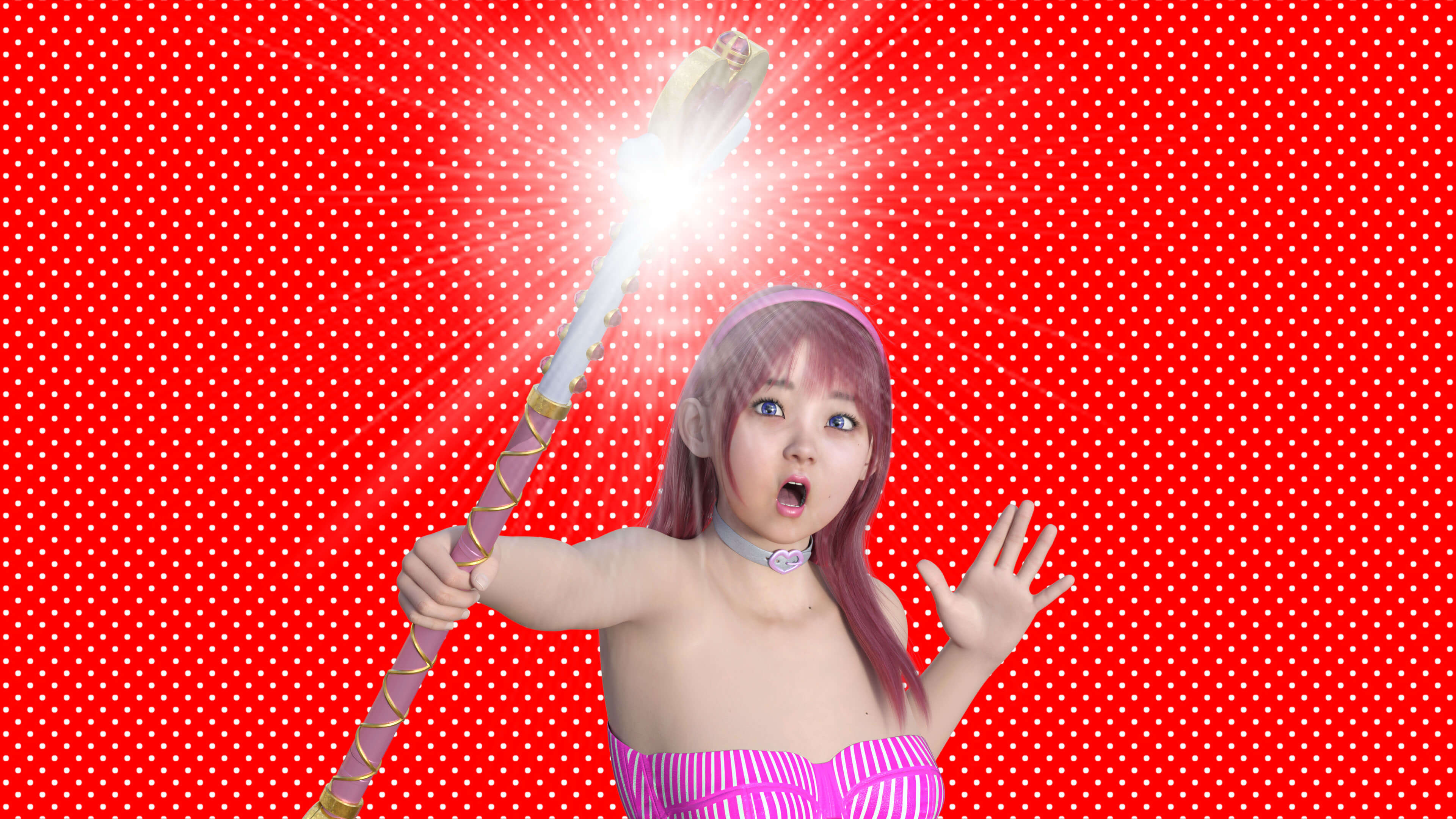 Pinky Crown 3D Render, Digital Art by 3d-doghouse