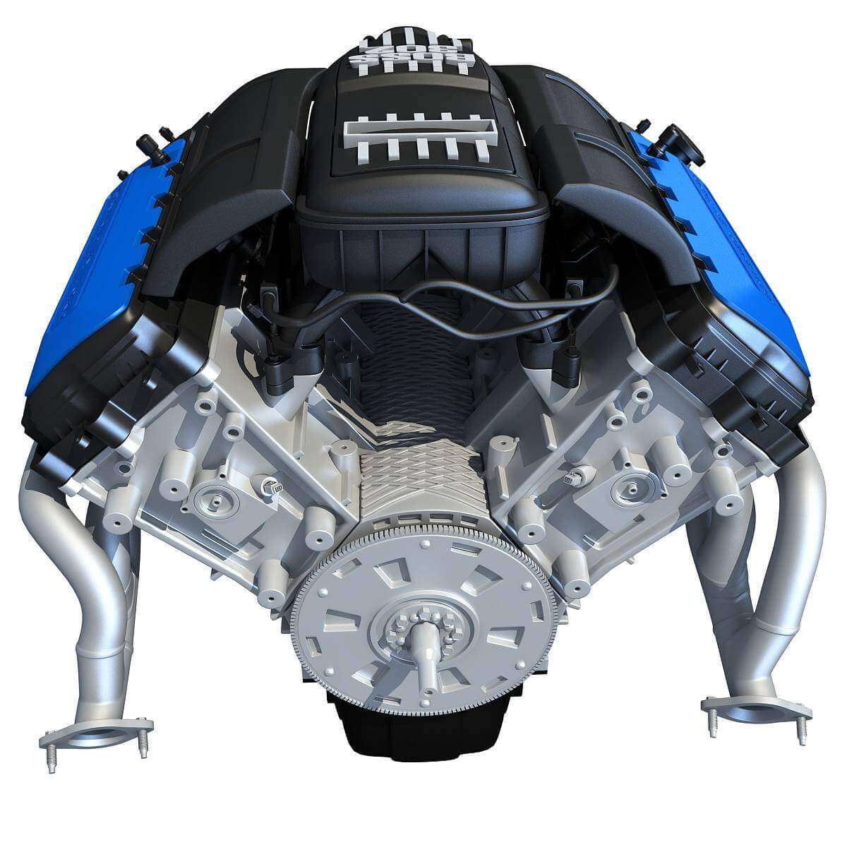 2012 Ford Mustang Boss 302 V8 Engine - 3D Model by 3D Horse