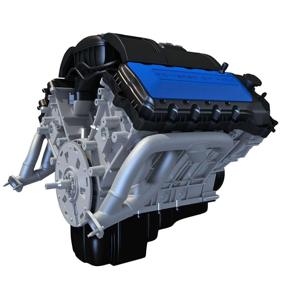 2012 Ford Mustang Boss 302 V8 Engine - 3D Model by 3D Horse