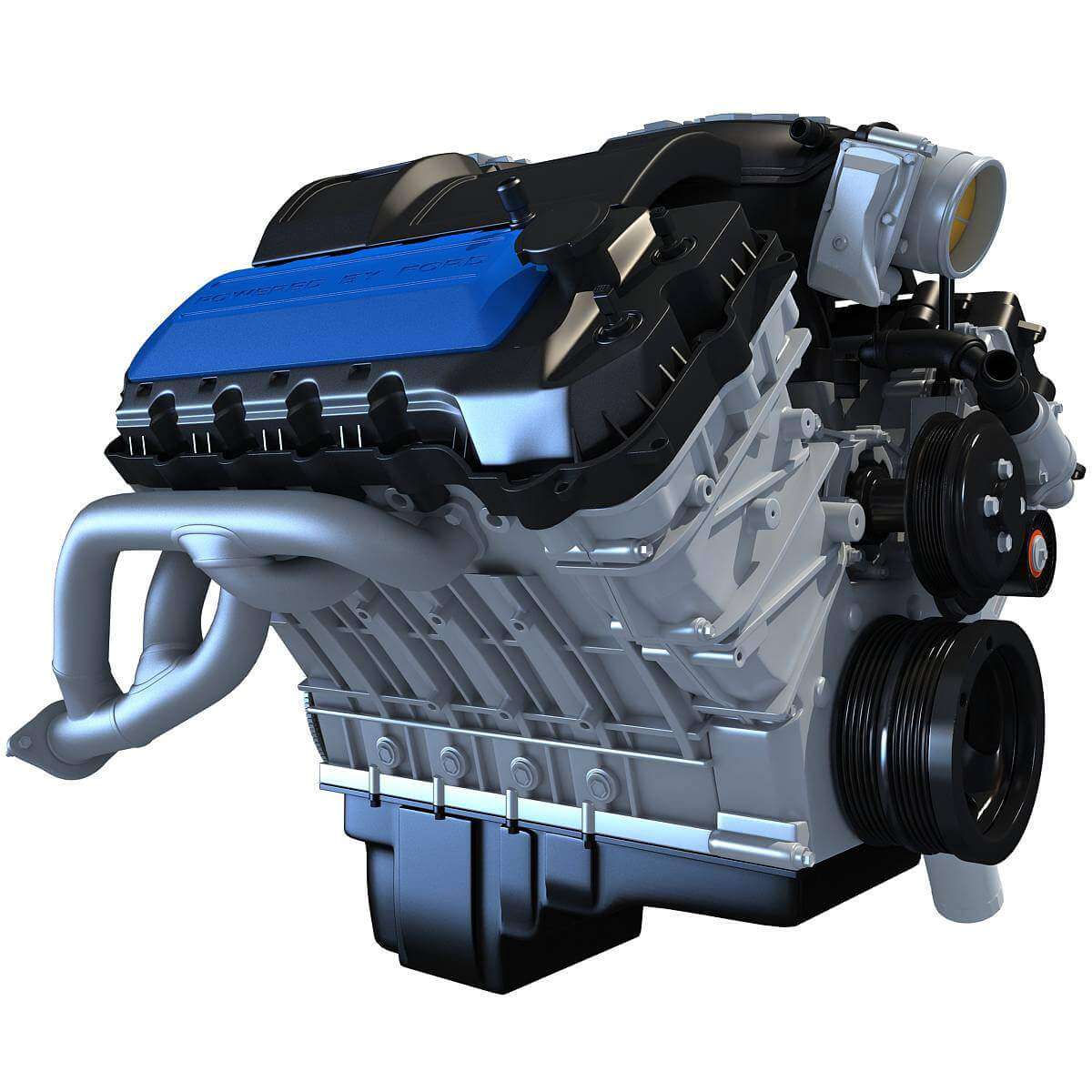 2012 Ford Mustang Boss 302 V8 Engine - 3D Model by 3D Horse