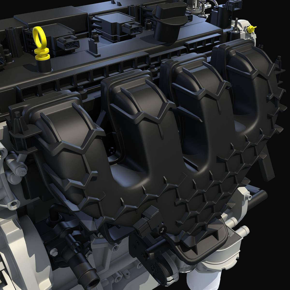 2013 Ford Escape Engine - 3D Model by 3D Horse