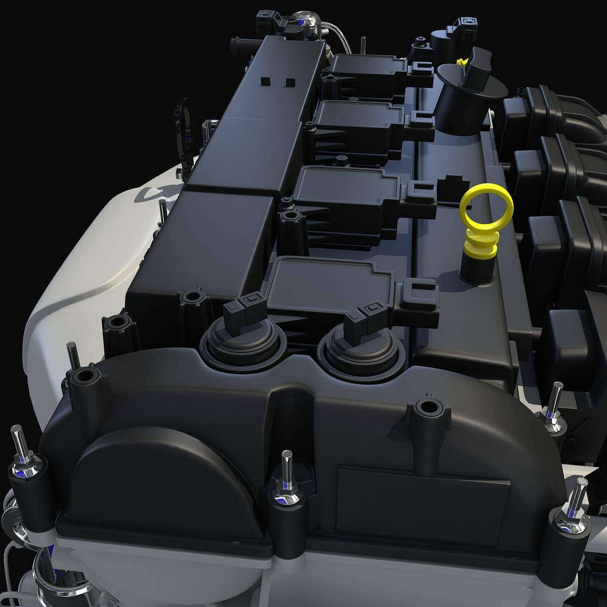 2013 Ford Escape Engine - 3D Model by 3D Horse