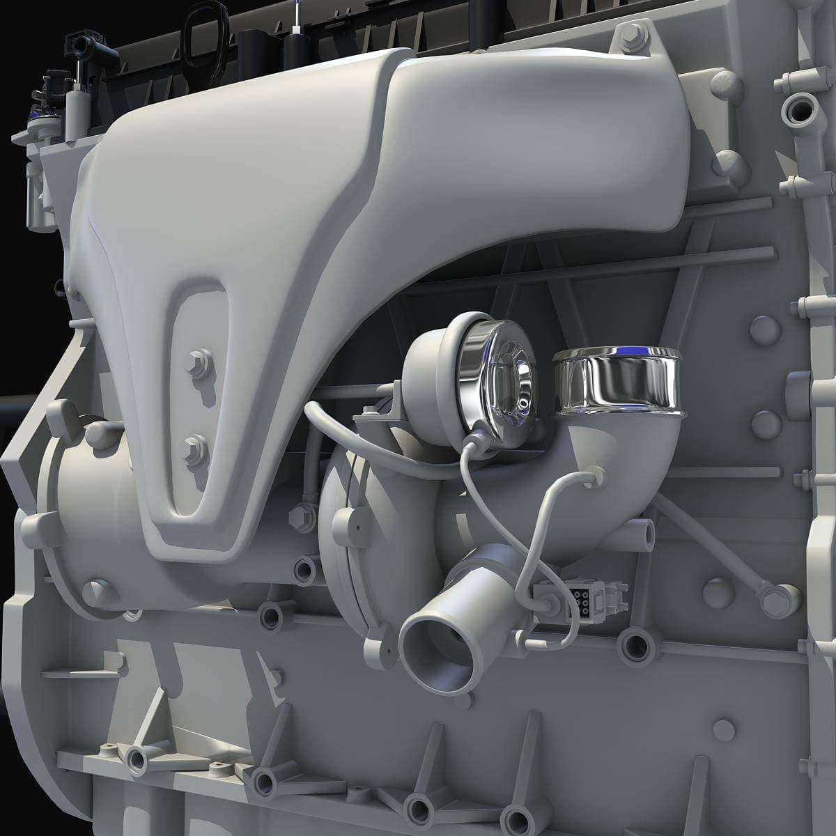 2013 Ford Escape Engine - 3D Model by 3D Horse