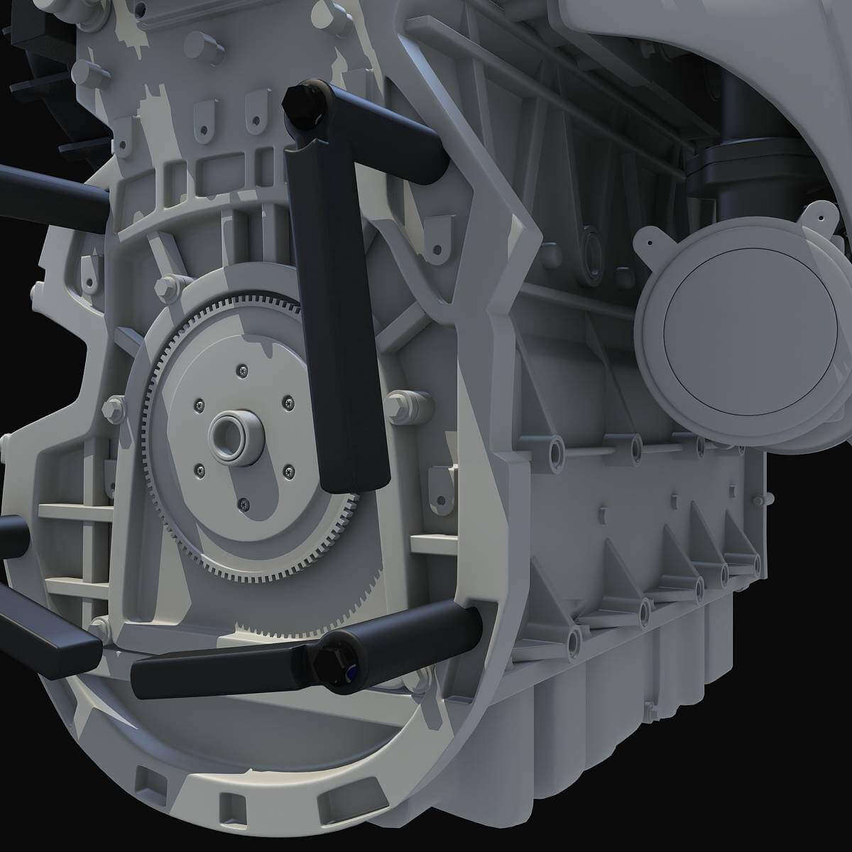 2013 Ford Escape Engine - 3D Model by 3D Horse