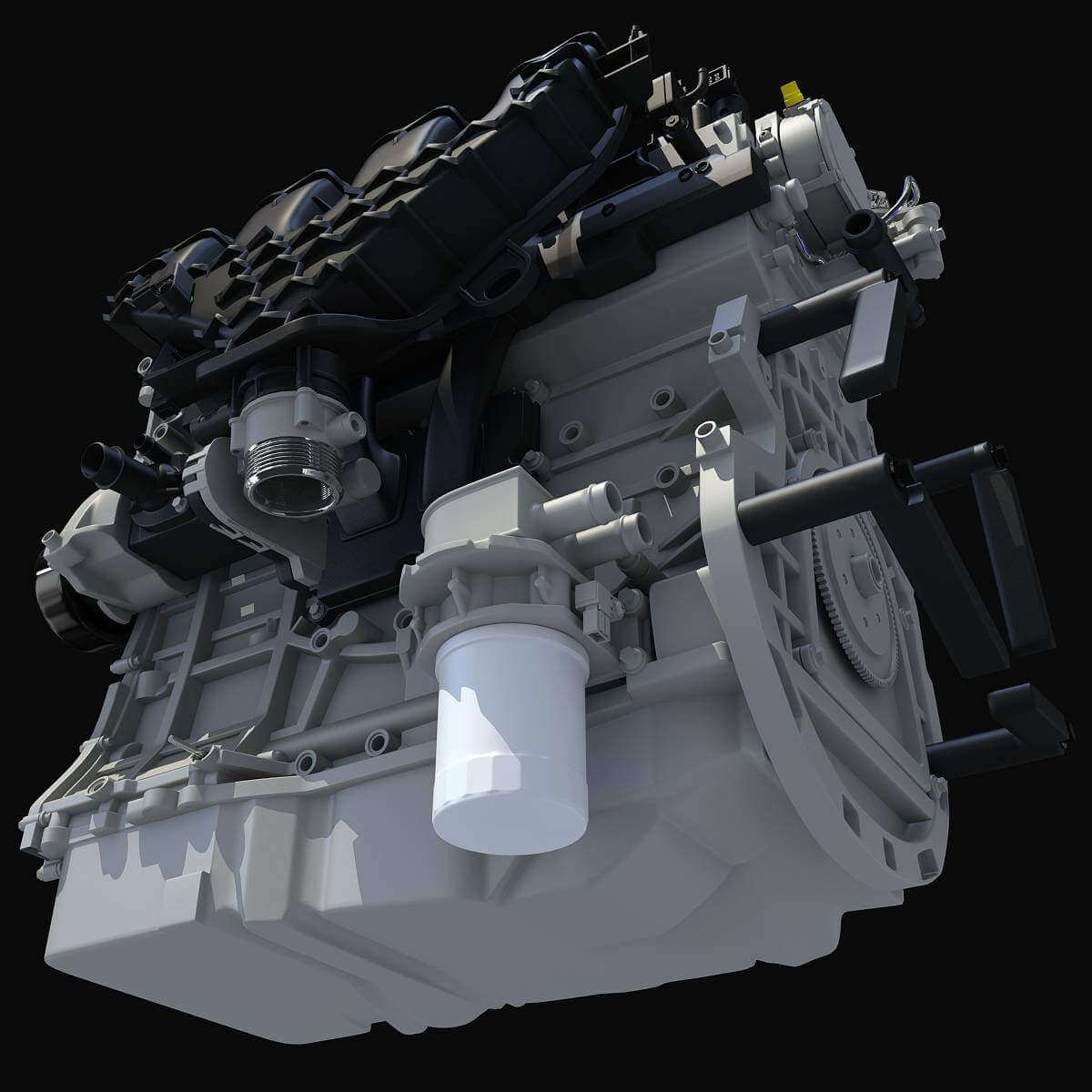 2013 Ford Escape Engine - 3D Model by 3D Horse