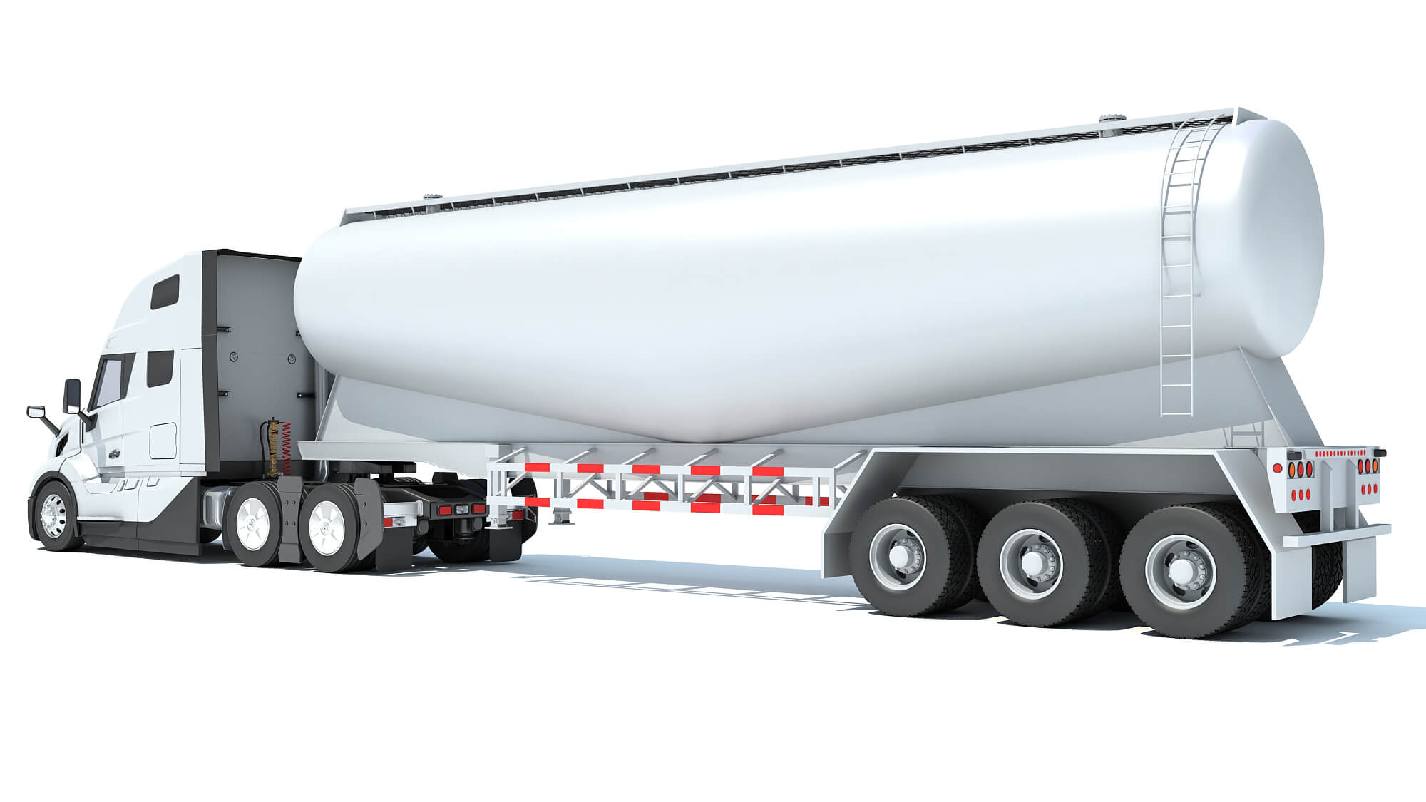 2024 Semi Truck with Tank Trailer - 3D Model by 3D Horse