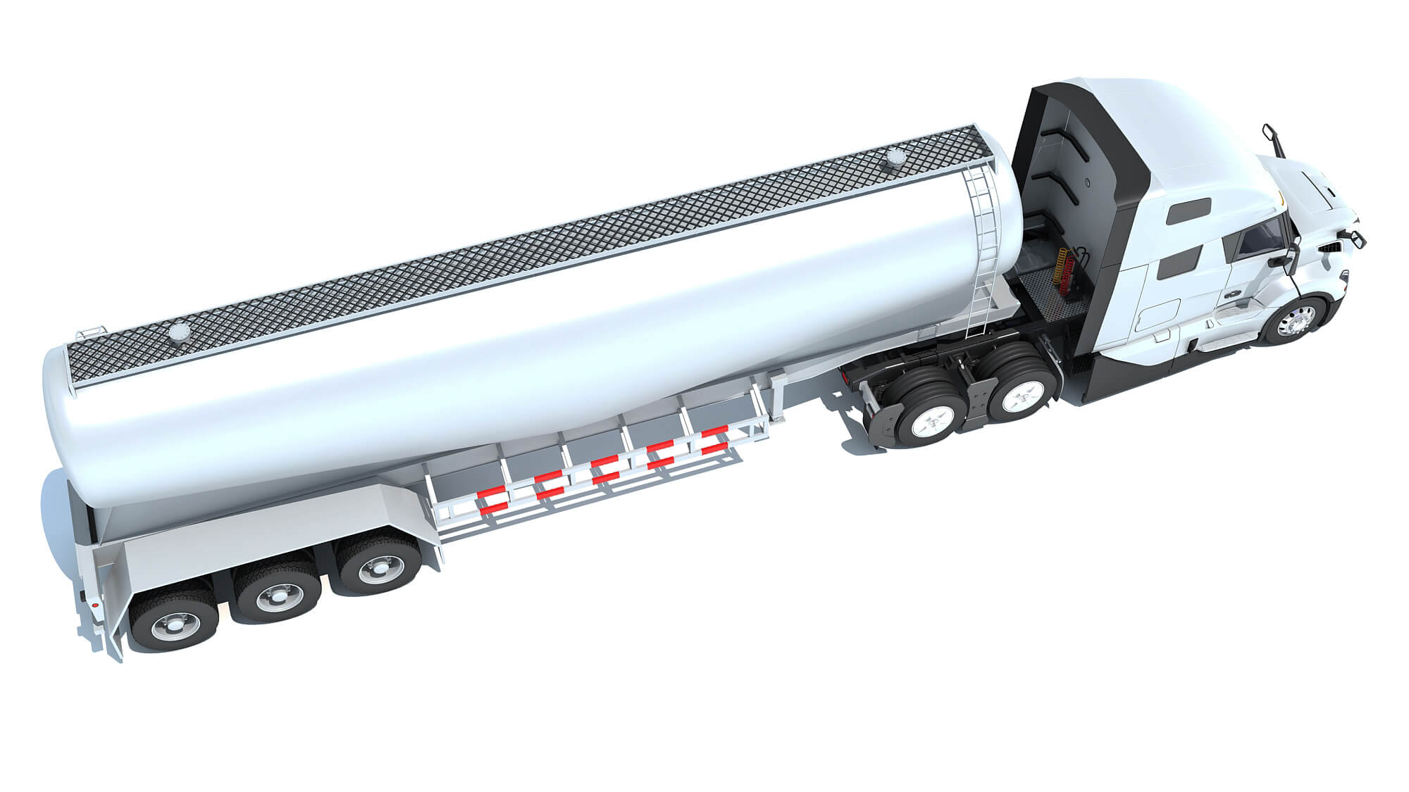 2024 Semi Truck with Tank Trailer - 3D Model by 3D Horse