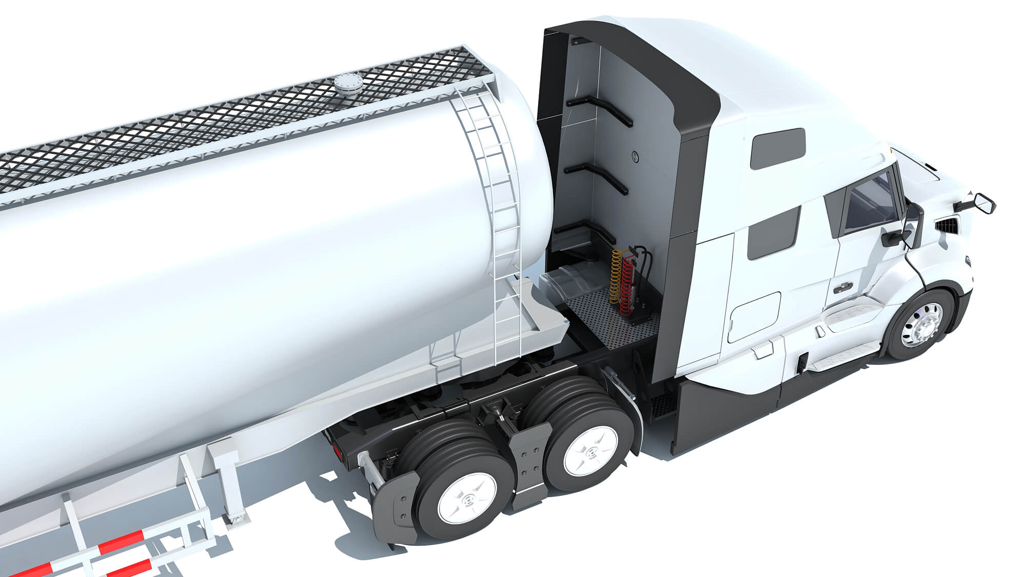 2024 Semi Truck with Tank Trailer - 3D Model by 3D Horse
