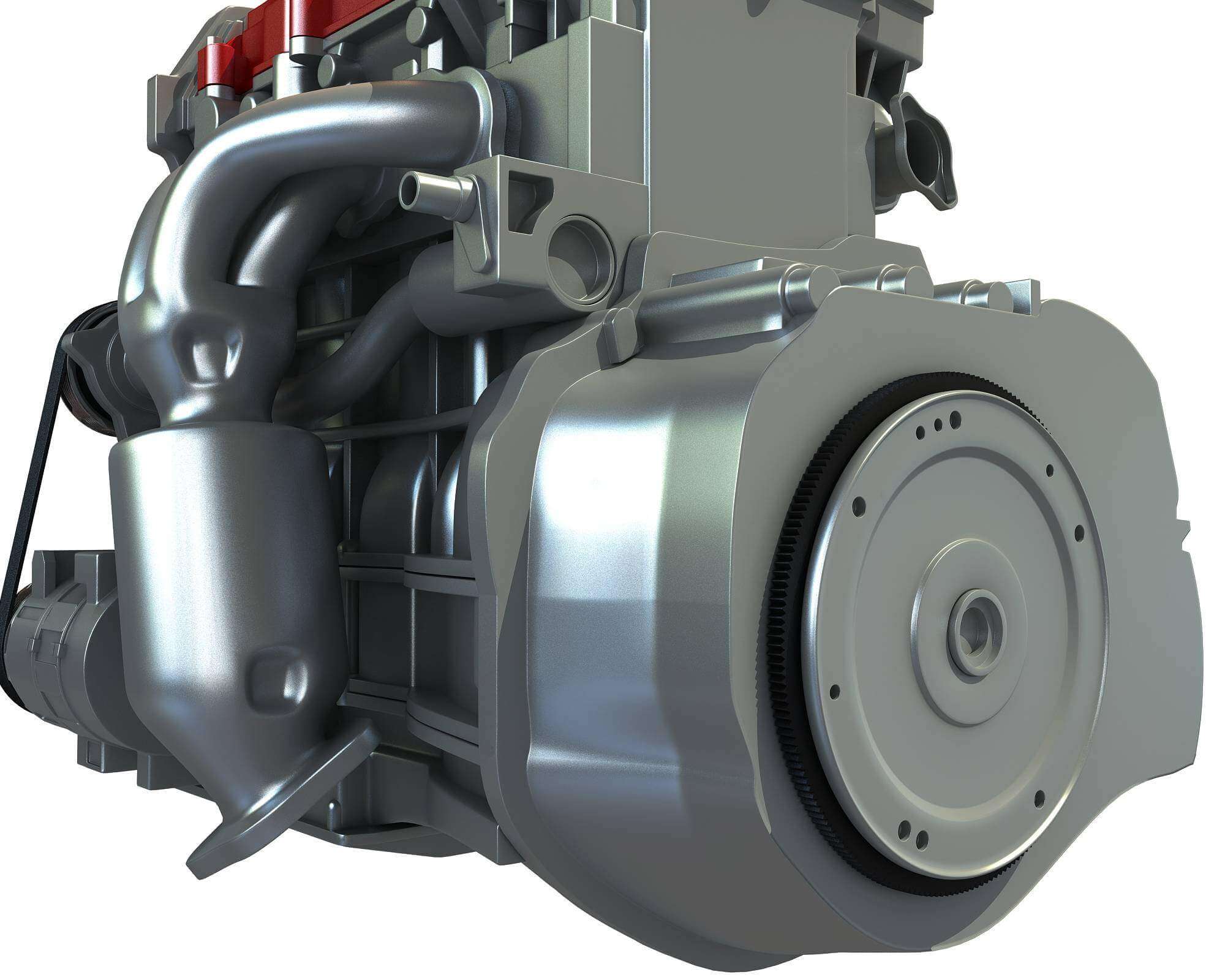 4 Cylinder Engine - 3D Model by 3D Horse