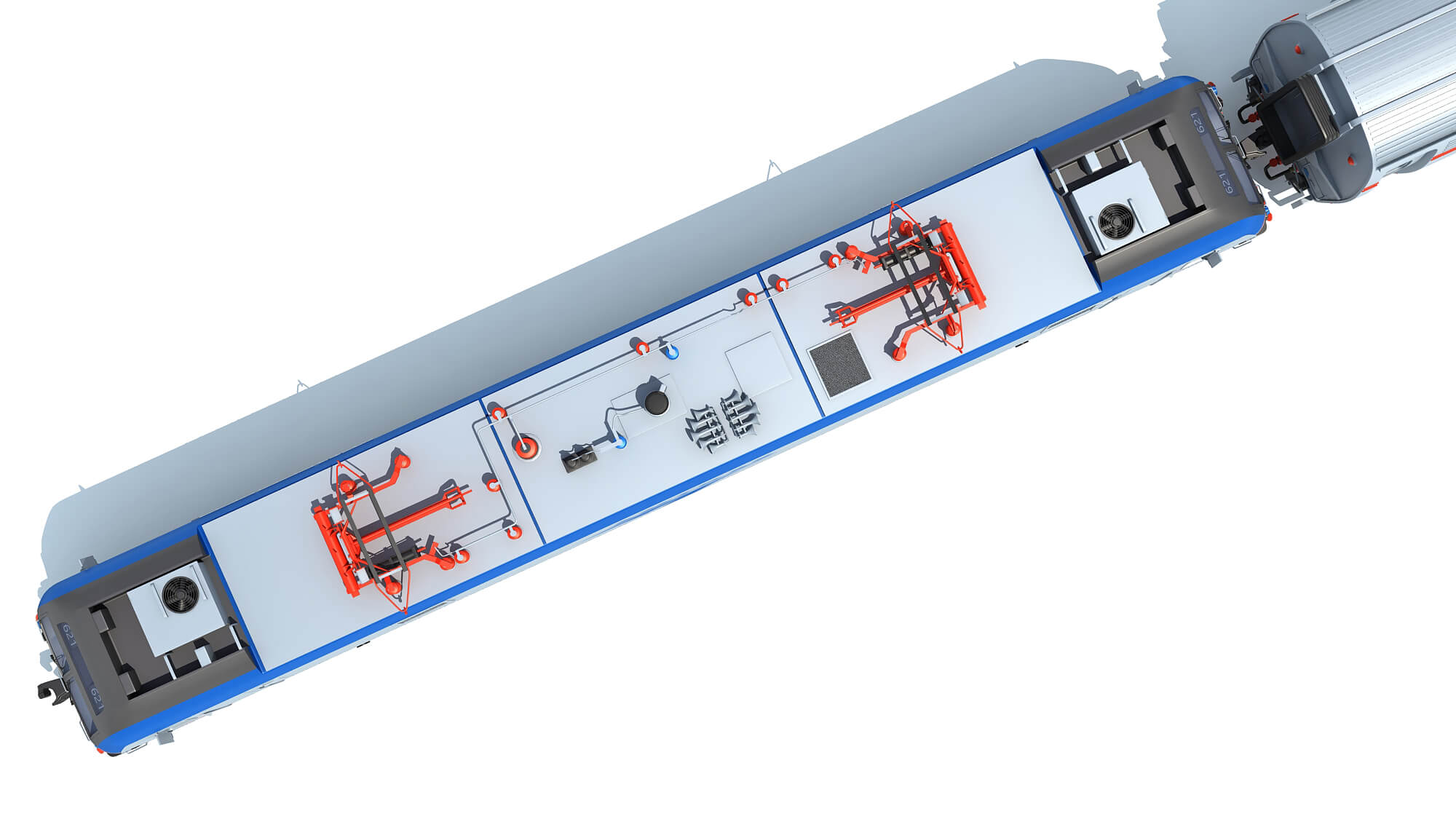 ACS-64 Passenger Train 3D Model by 3D Horse