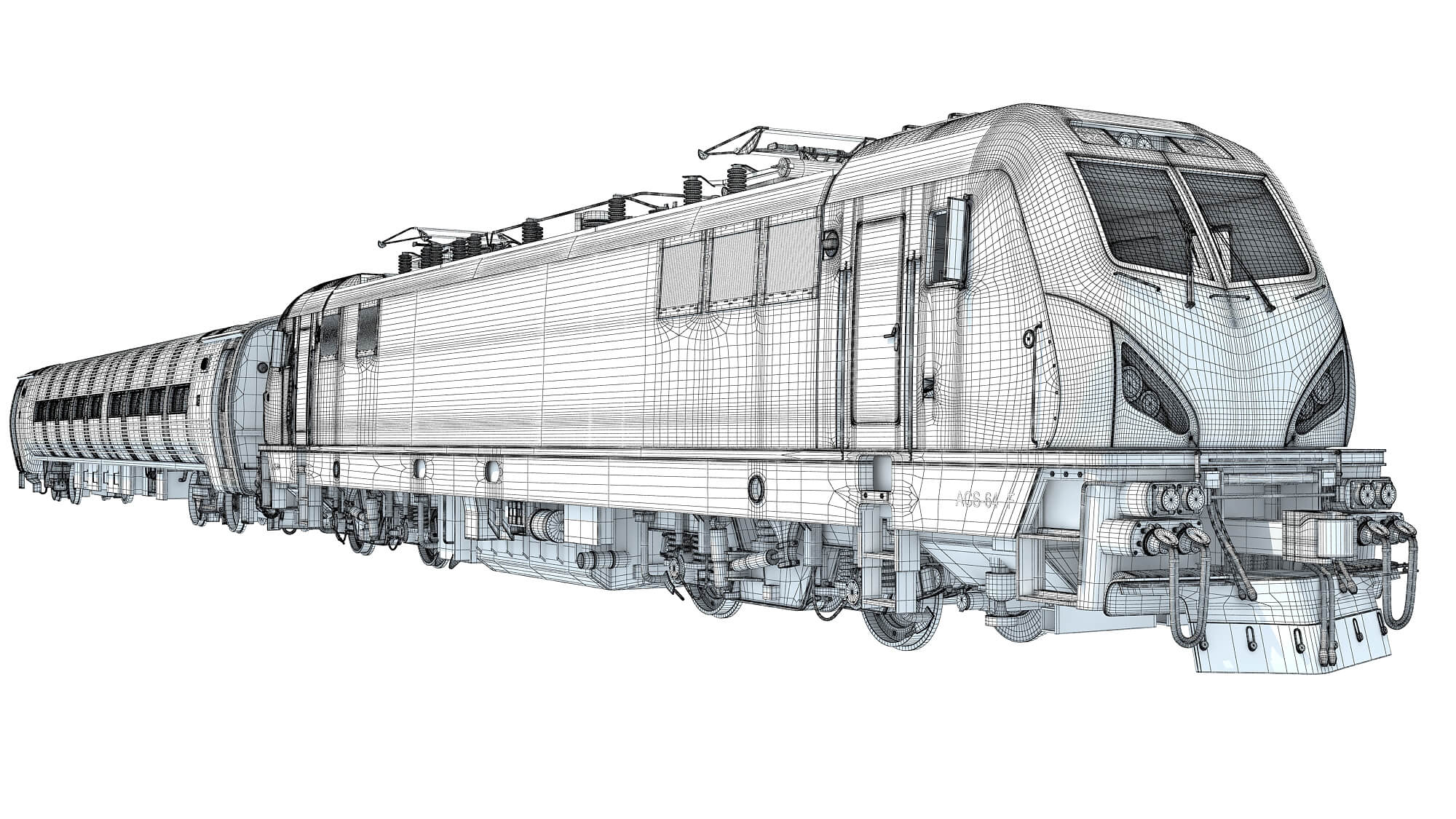 ACS-64 Passenger Train 3D Model by 3D Horse