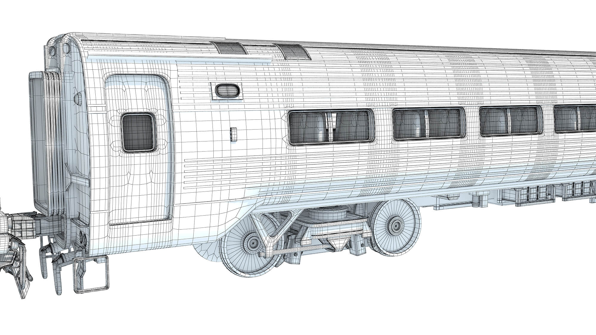 ACS-64 Passenger Train 3D Model by 3D Horse