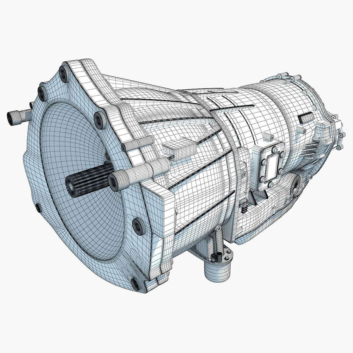 Allison Six Speed Automatic Transmission - 3D Model by 3D Horse