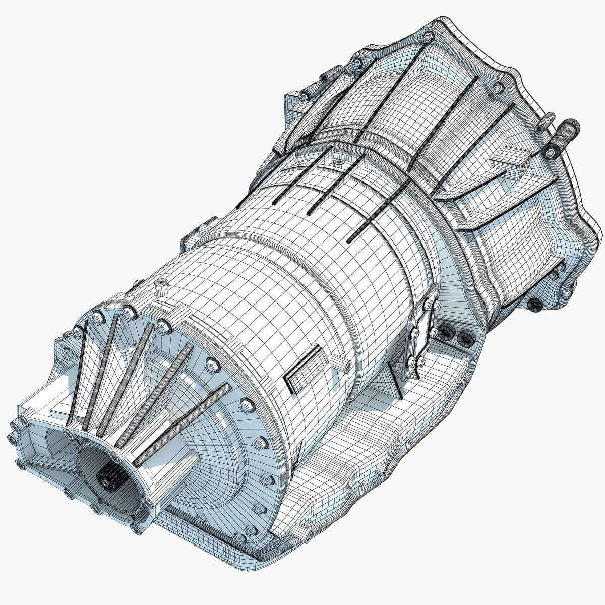 Allison Six Speed Automatic Transmission - 3D Model by 3D Horse