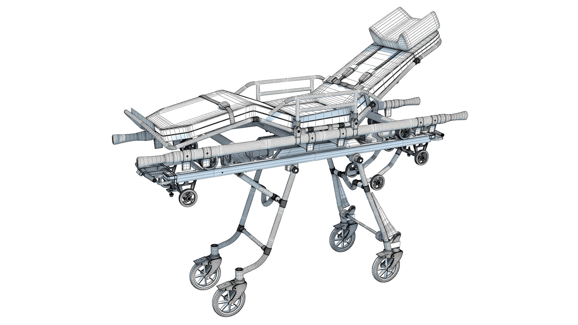 Ambulance Stretcher - 3D Model by 3D Horse