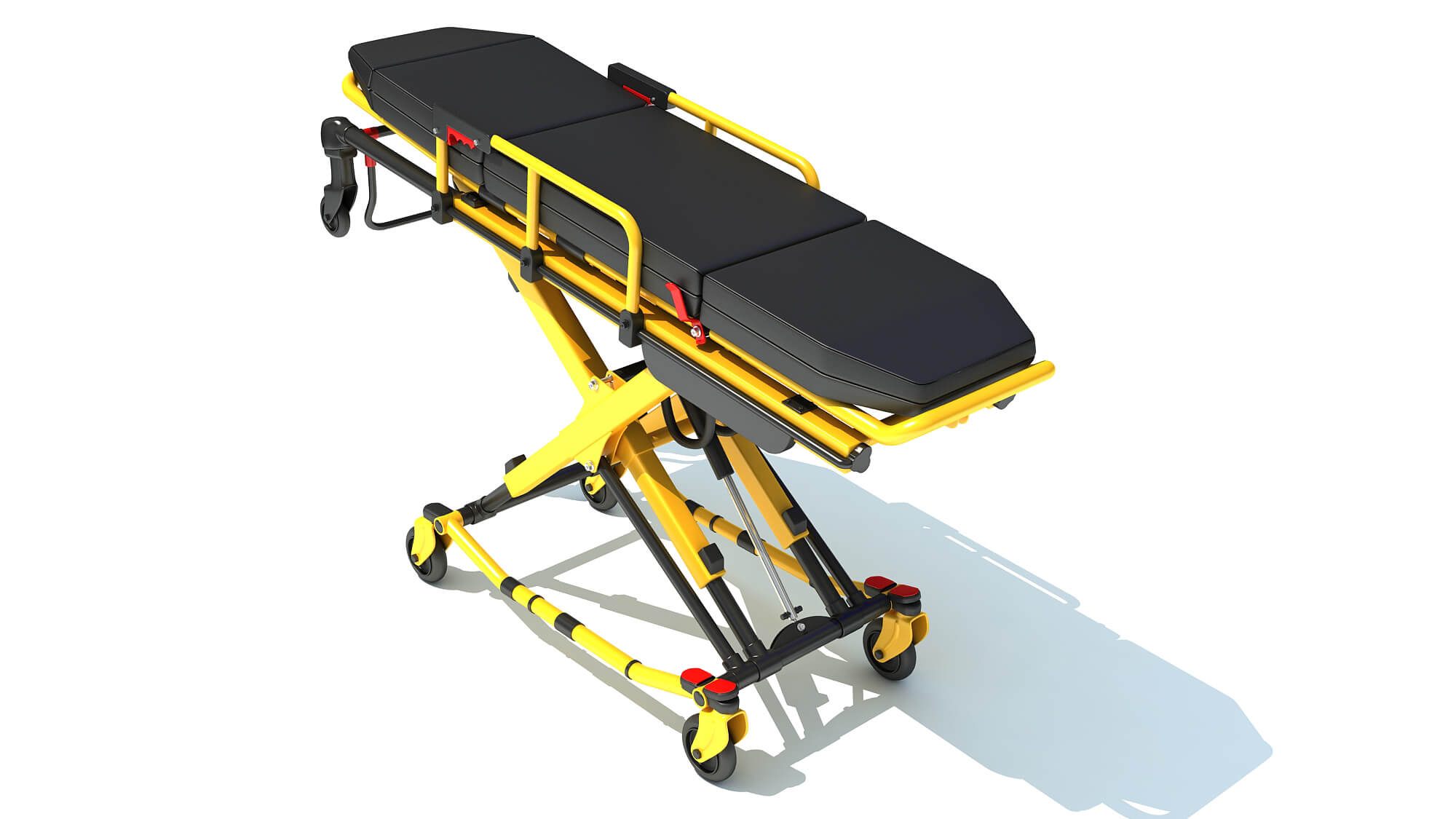 Ambulance Unfolded Gurney Stretcher - 3D Model by 3D Horse