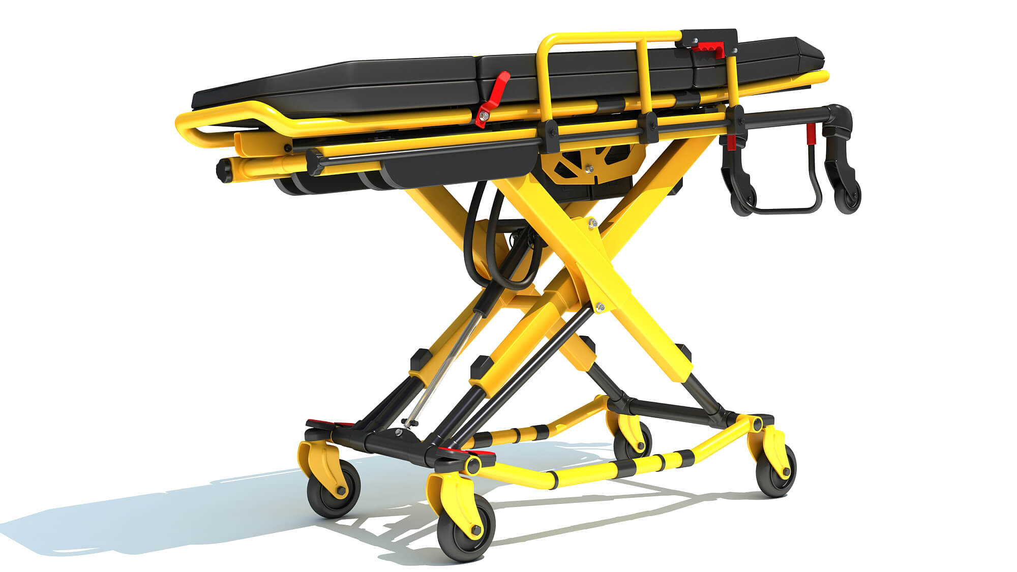 Ambulance Unfolded Gurney Stretcher - 3D Model by 3D Horse