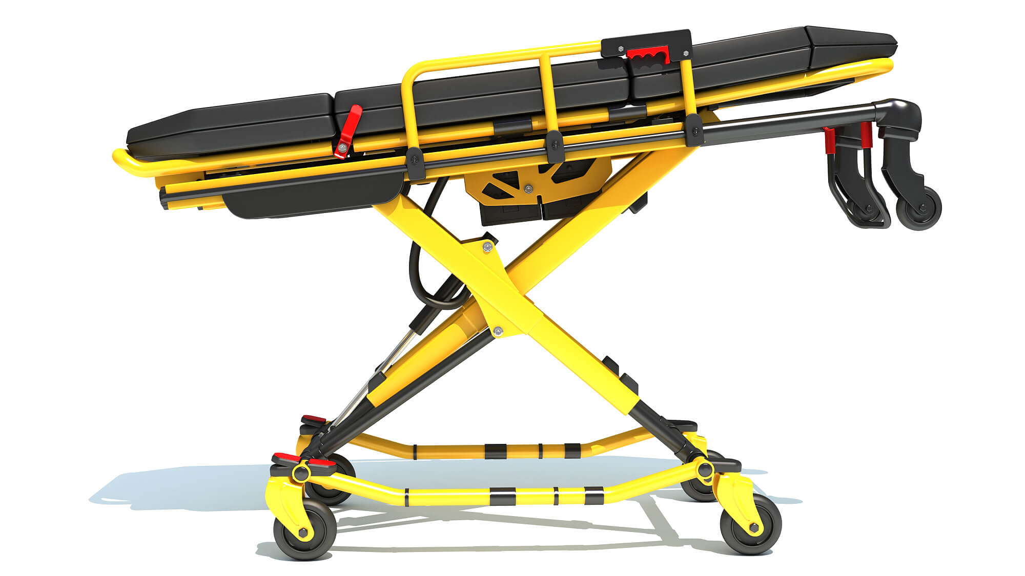 Ambulance Unfolded Gurney Stretcher - 3D Model by 3D Horse