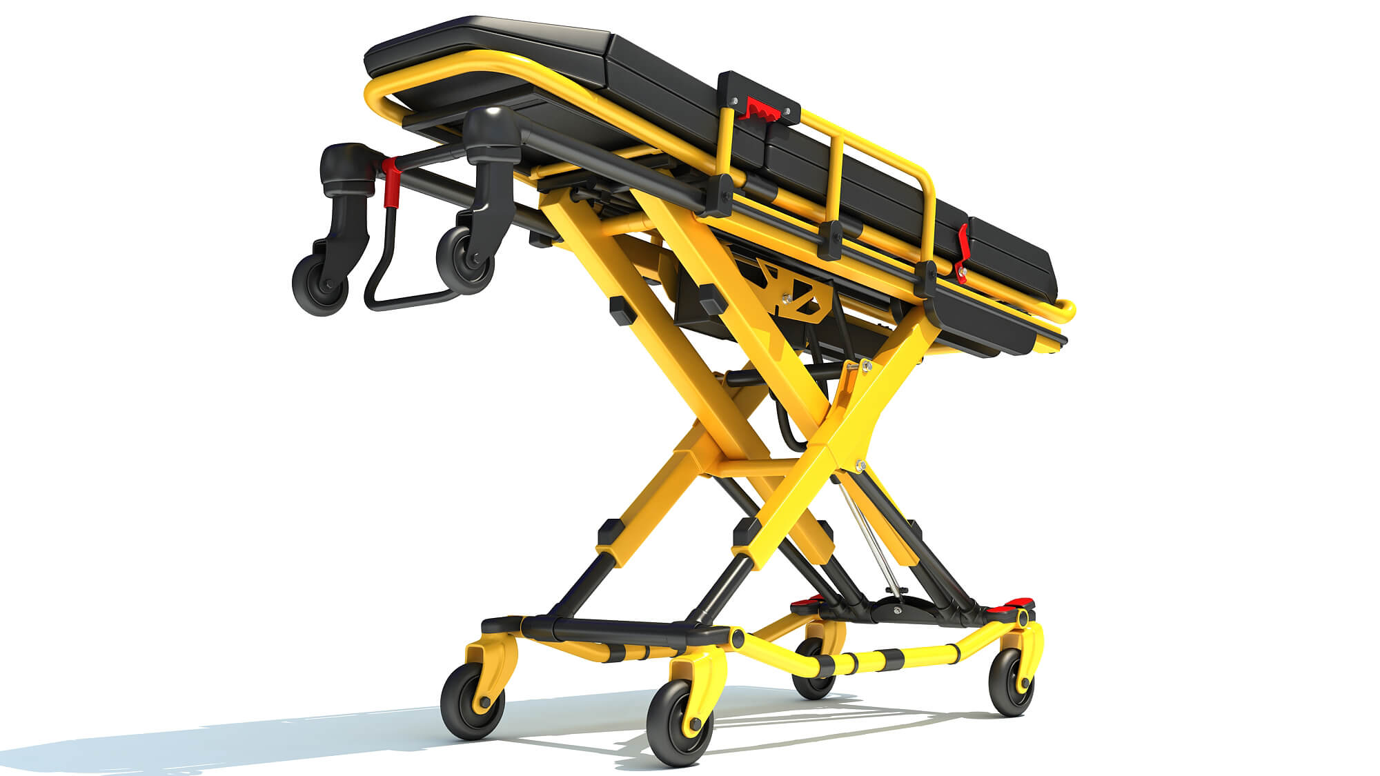 Ambulance Unfolded Gurney Stretcher - 3D Model by 3D Horse