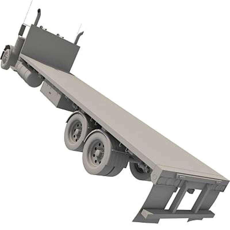 American Truck Flatbed 17 - 3D Model by 3D Horse