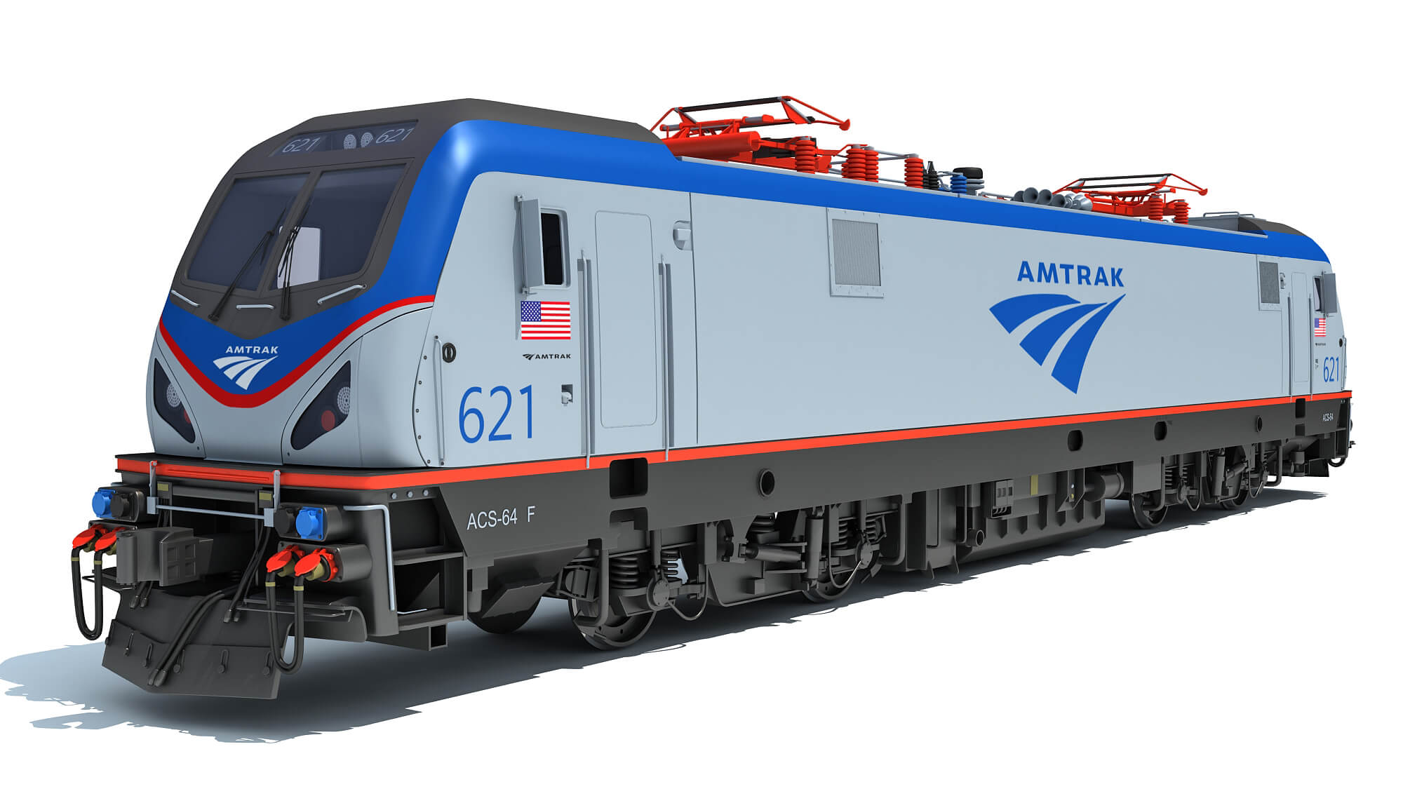 Amtrak Electric Locomotive - 3D Model by 3D Horse
