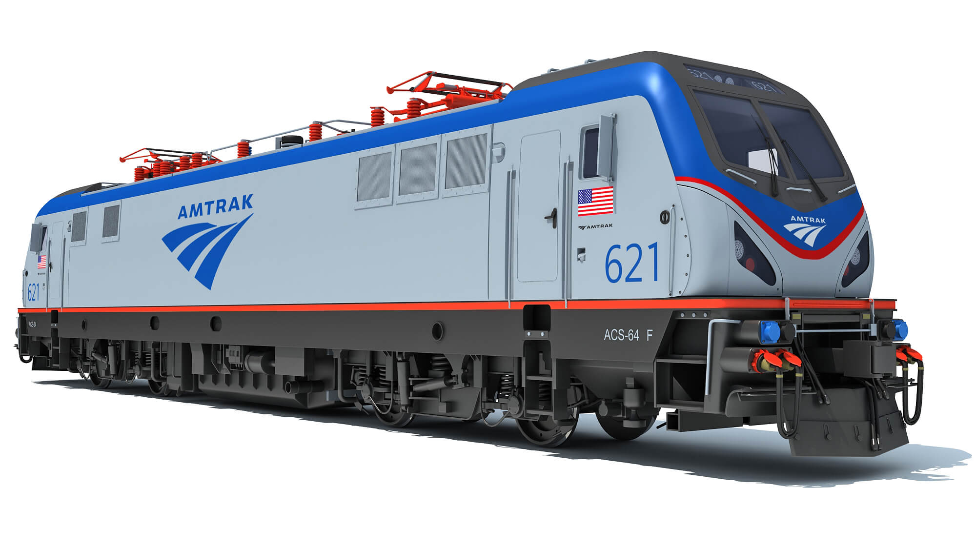 Amtrak Electric Locomotive - 3D Model by 3D Horse
