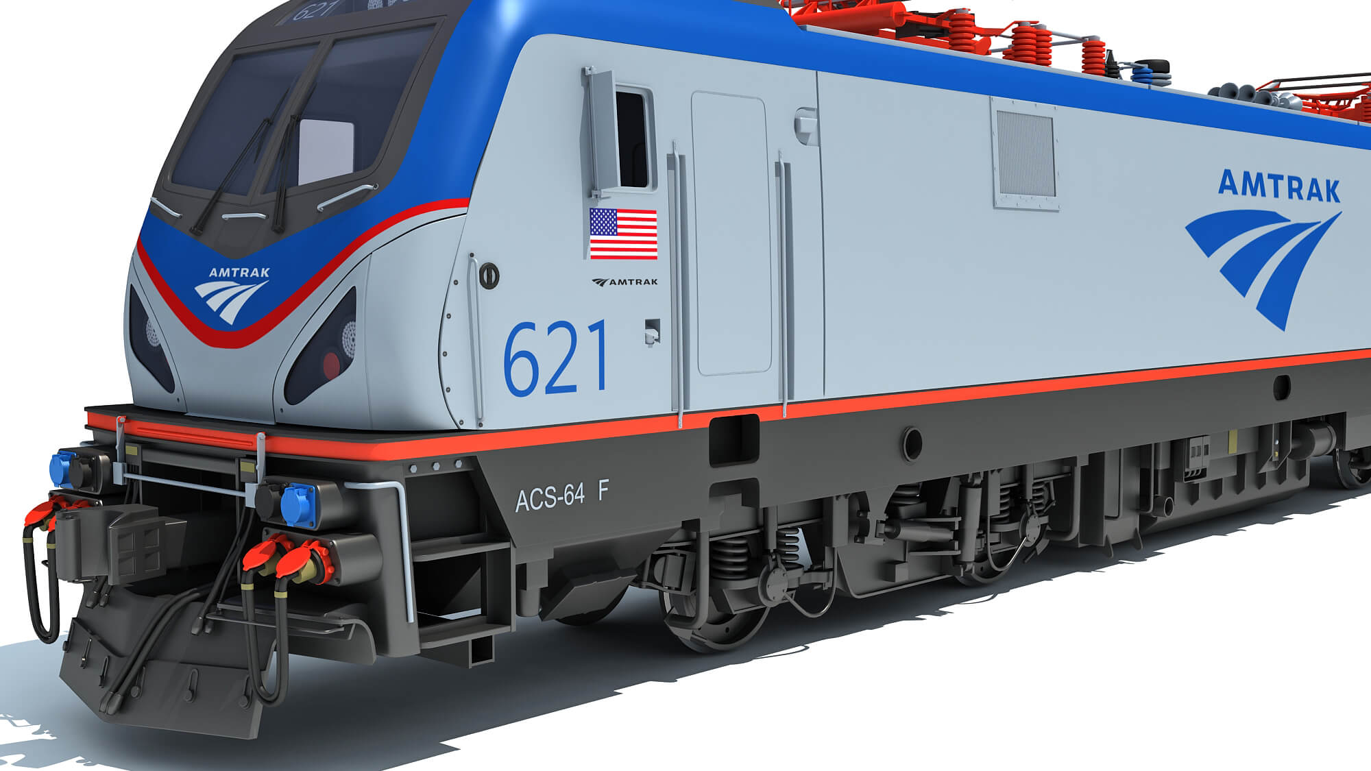 Amtrak Electric Locomotive - 3D Model by 3D Horse