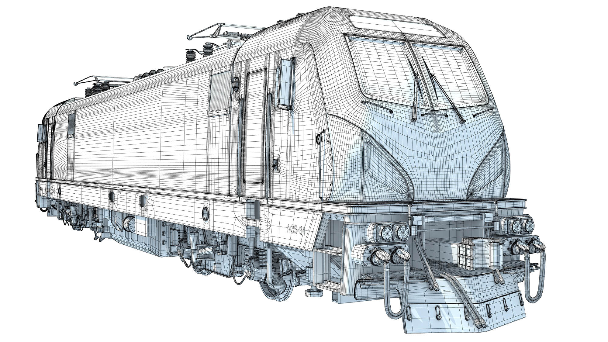 Amtrak Electric Locomotive - 3D Model by 3D Horse