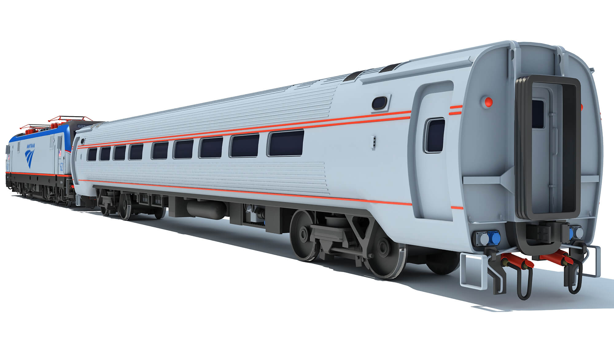 Amtrak Train - 3D Model by 3D Horse