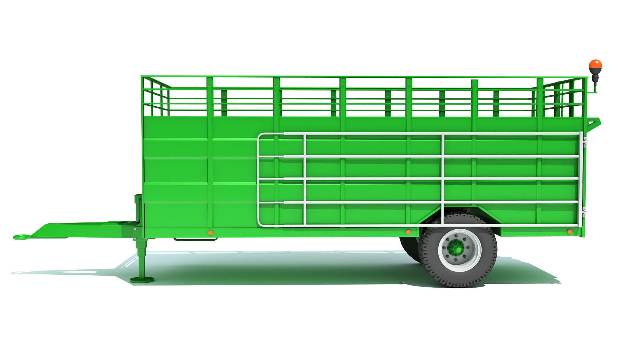 Animal Transporter Farm Trailer - 3D Model by 3D Horse