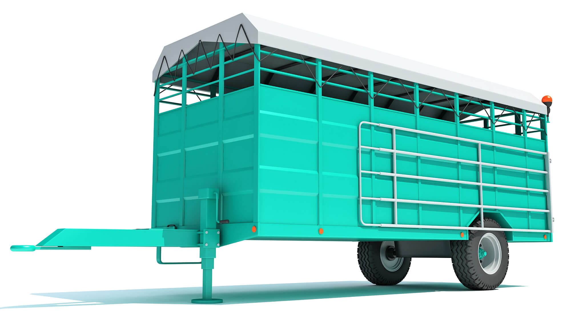 Animal Transporter Trailer - 3D Model by 3D Horse