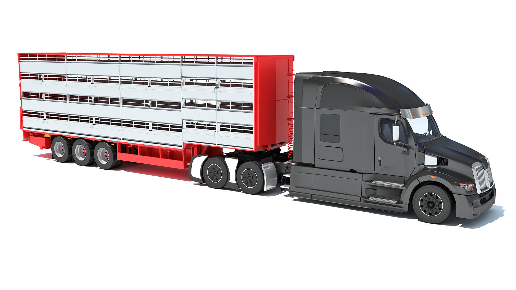 Animal Transporter Truck 3D model by 3D Horse