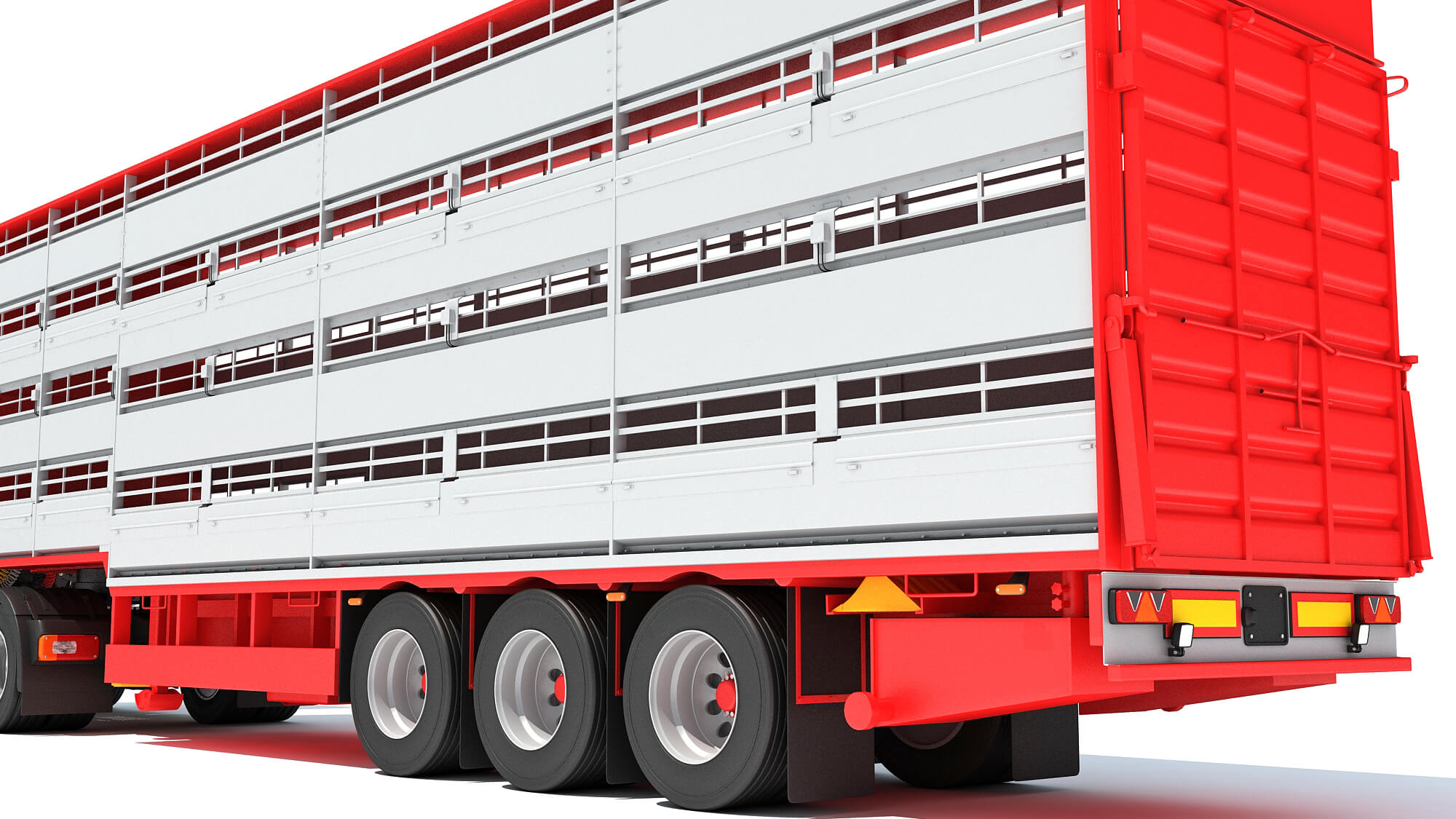 Animal Transporter Truck and Trailer - 3D Model by 3D Horse