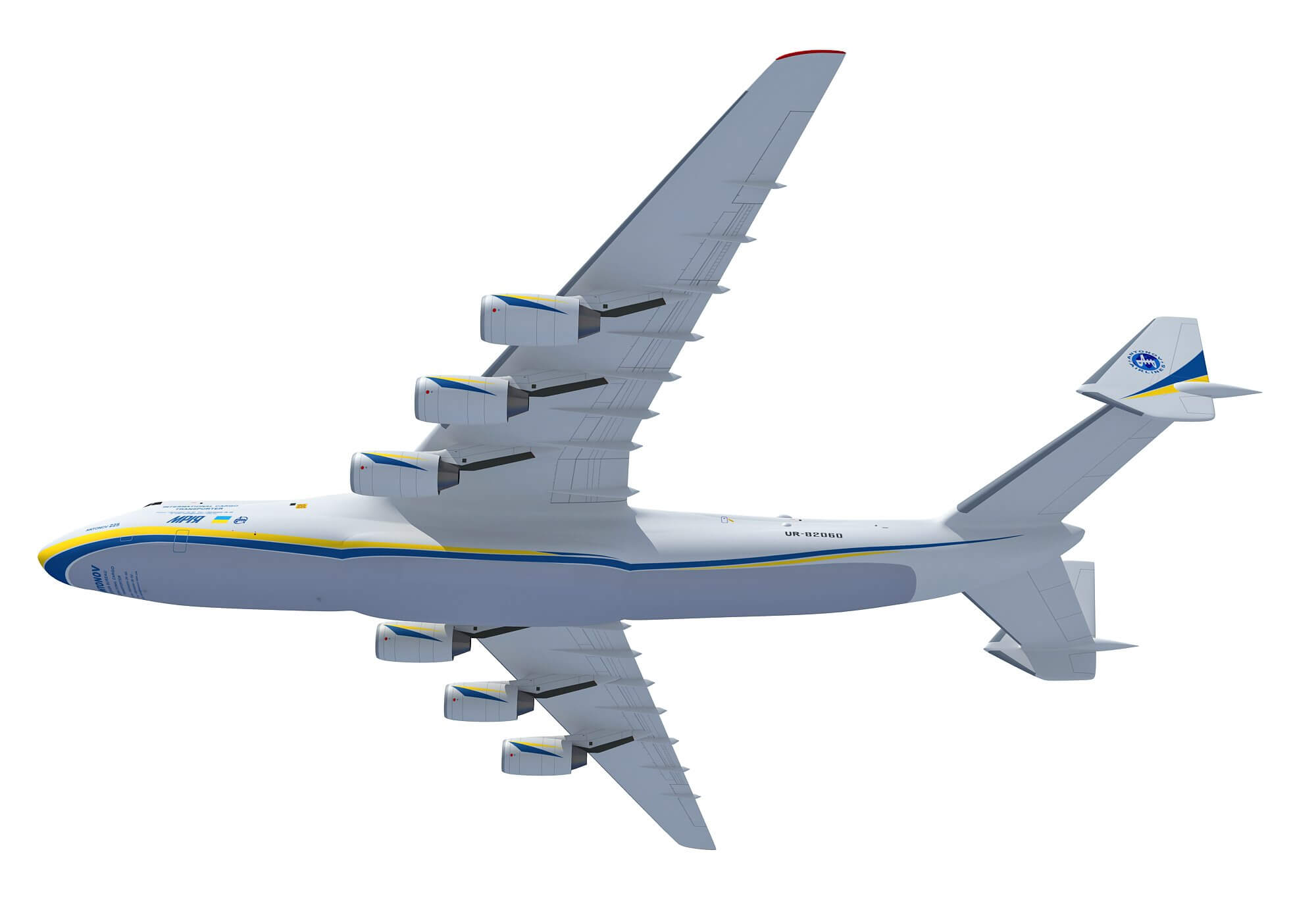 Antonov An-225 Mriya Aerial 3D Model by 3D Horse