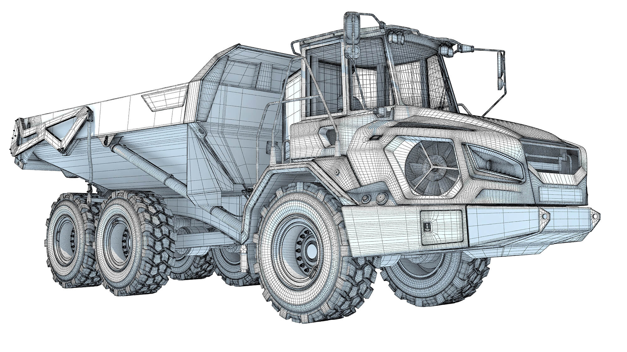 Articulated Mining Truck - 3D Model by 3D Horse