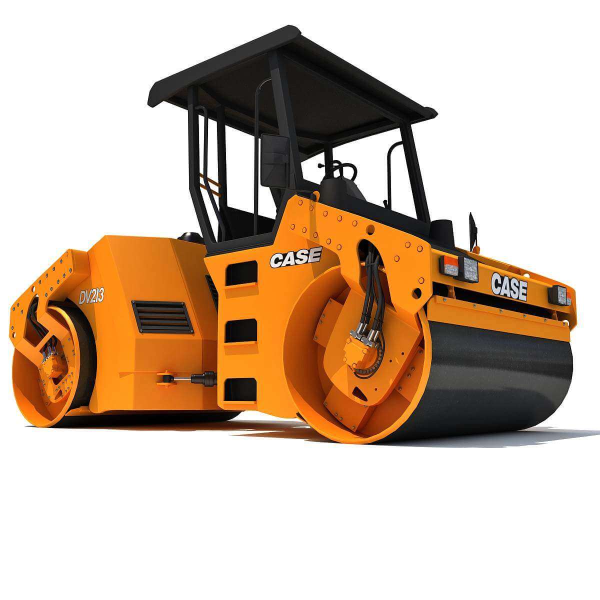 Case Asphalt Compactor - 3D Model by 3D Horse