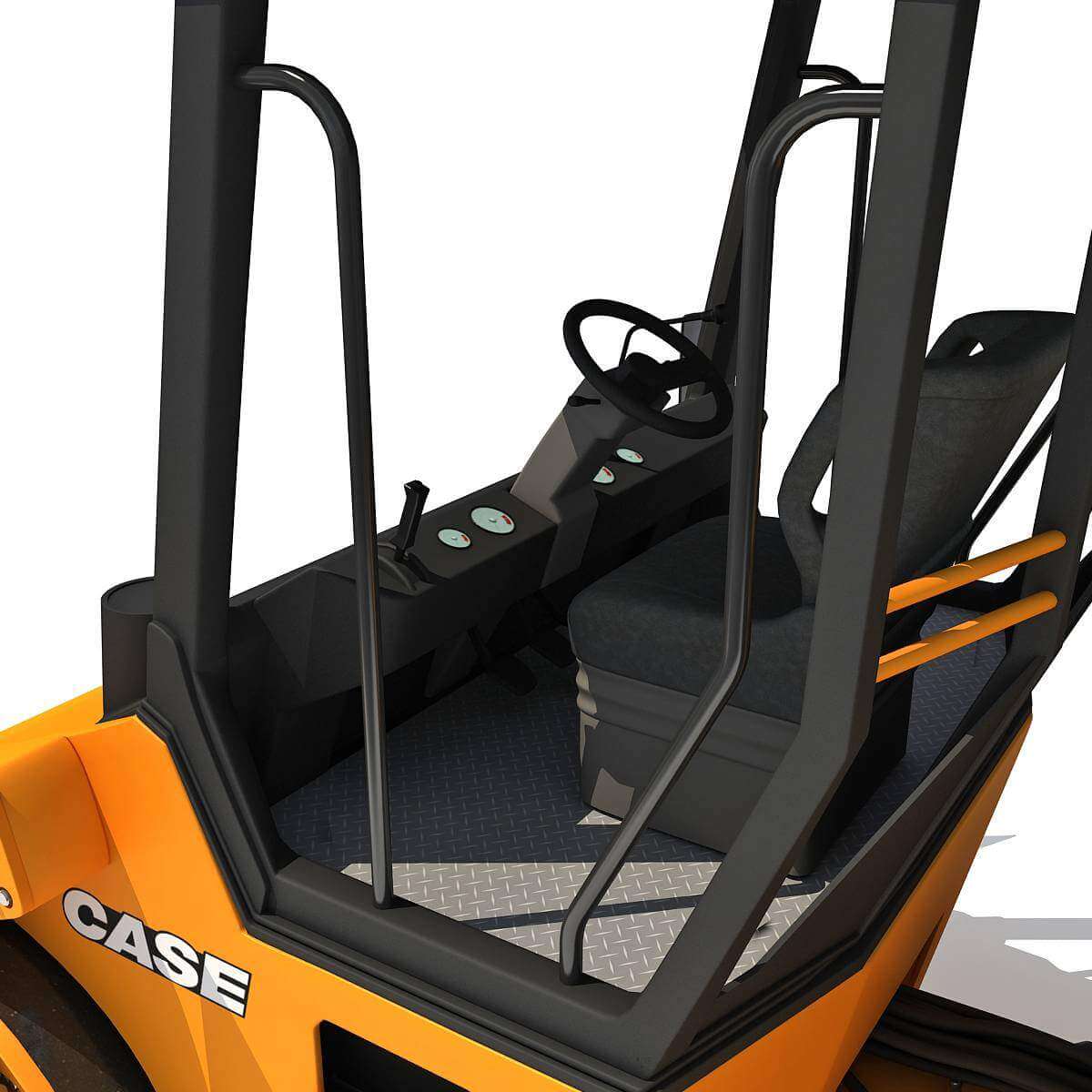 Case Asphalt Compactor - 3D Model by 3D Horse