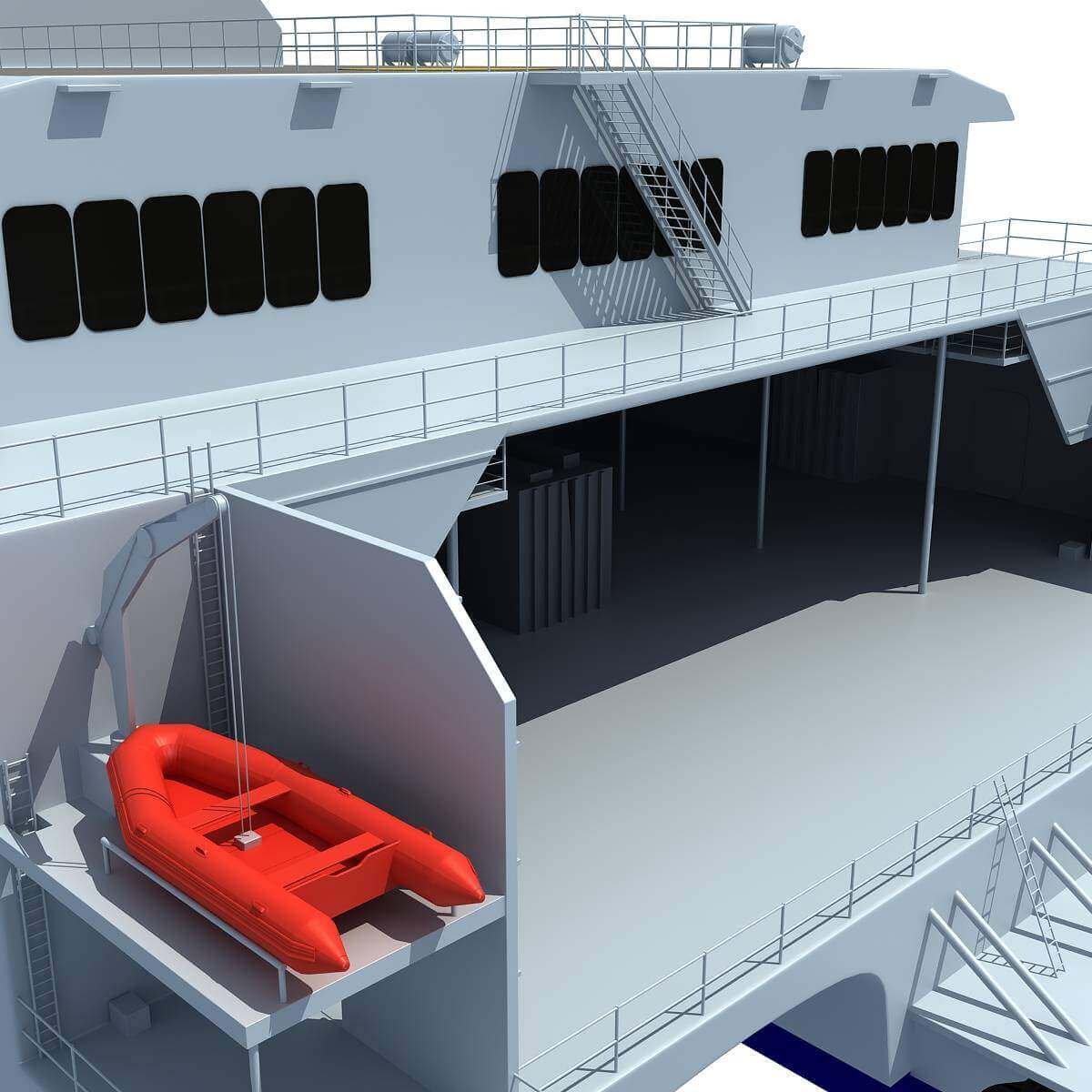 Austal Trimaran Speed Ferry - 3D Model by 3D Horse