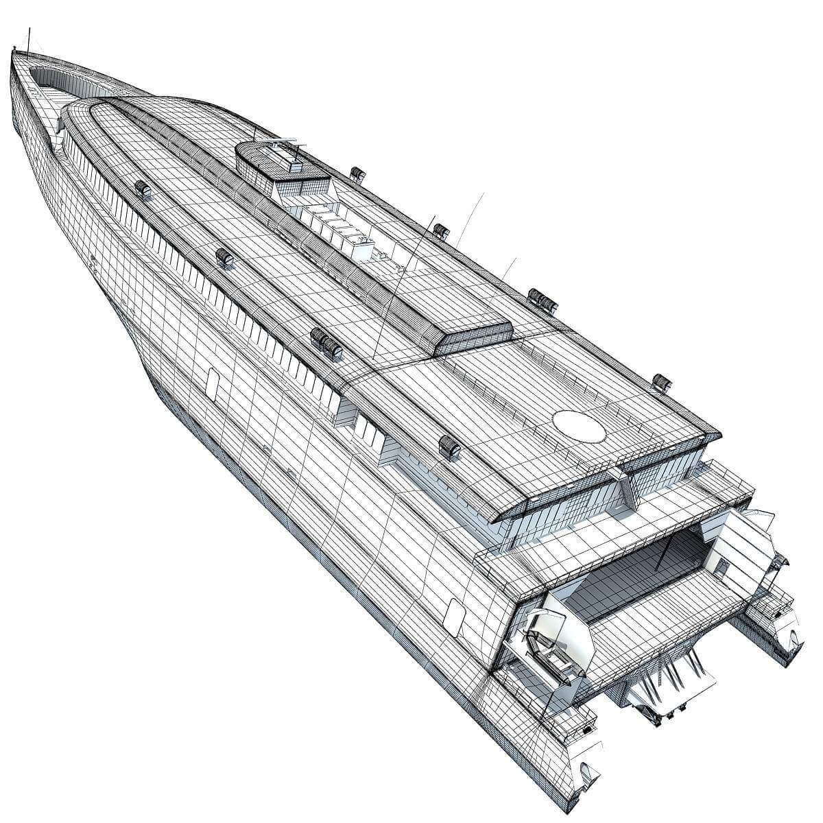 Austal Trimaran Speed Ferry - 3D Model by 3D Horse