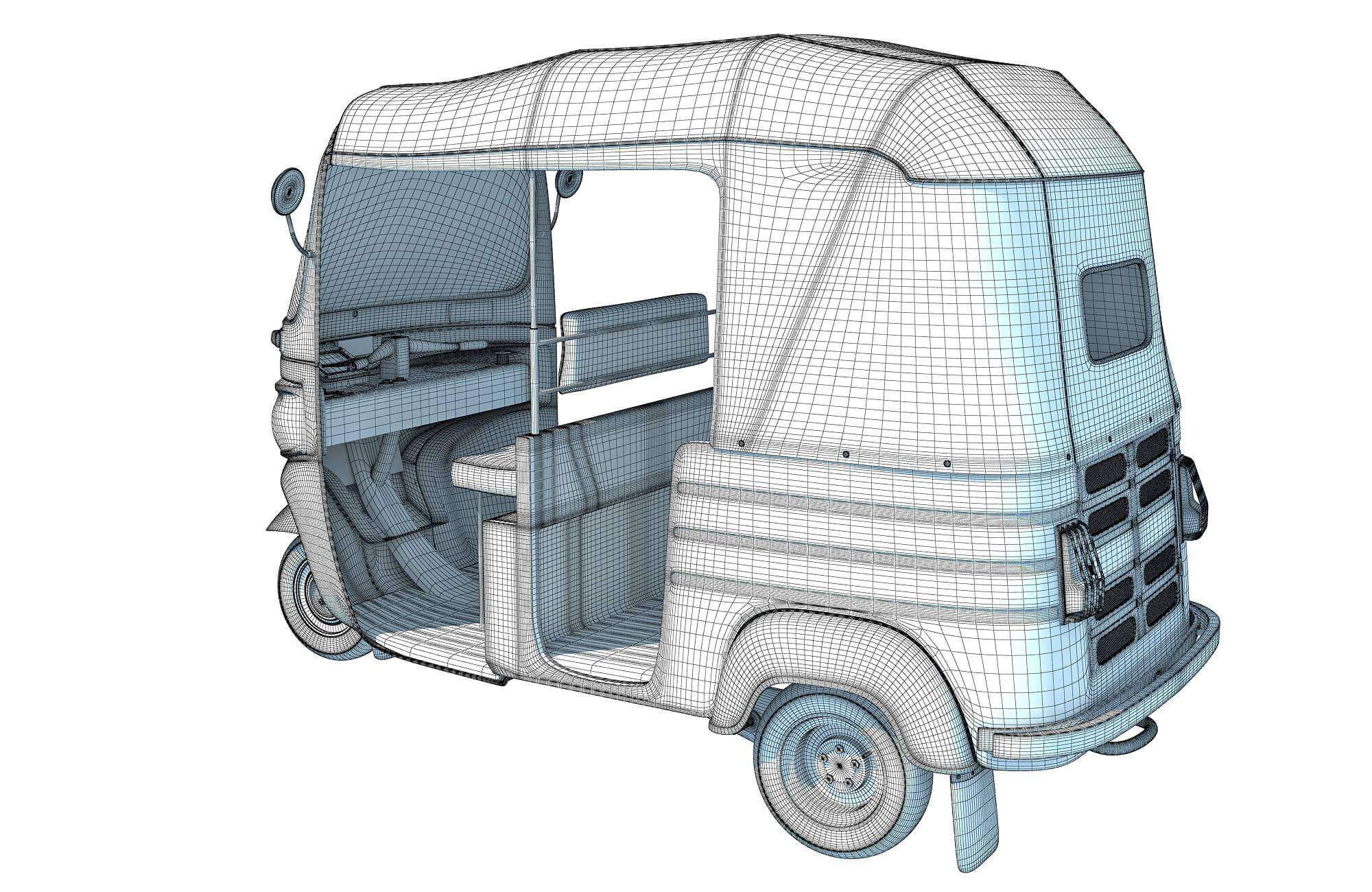Auto Rickshaw Bajaj TukTuk - 3D Model by 3D Horse