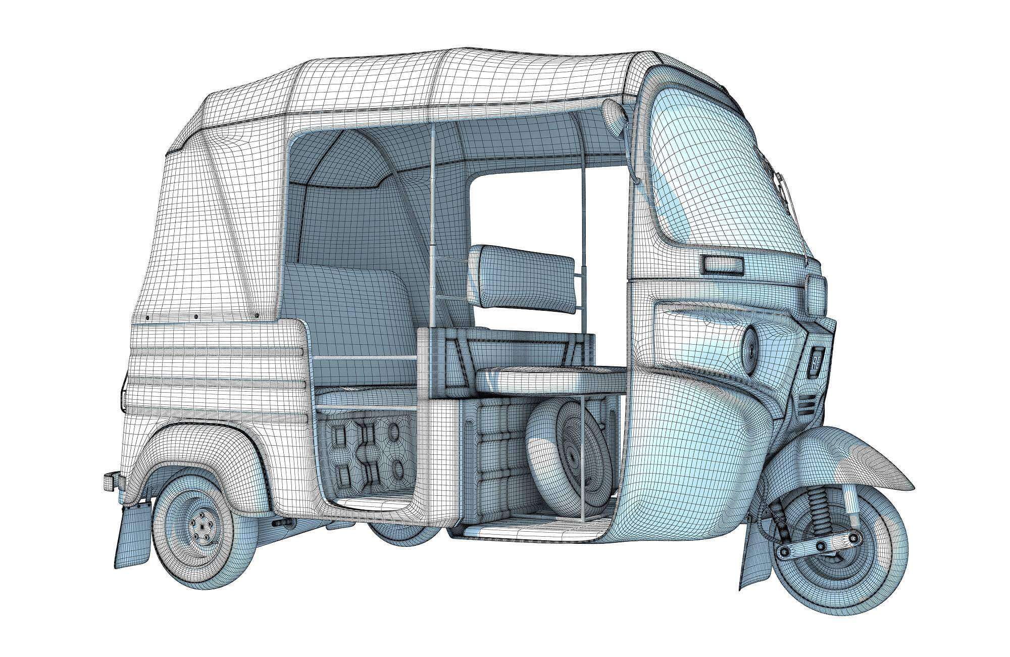 Auto Rickshaw Bajaj TukTuk - 3D Model by 3D Horse