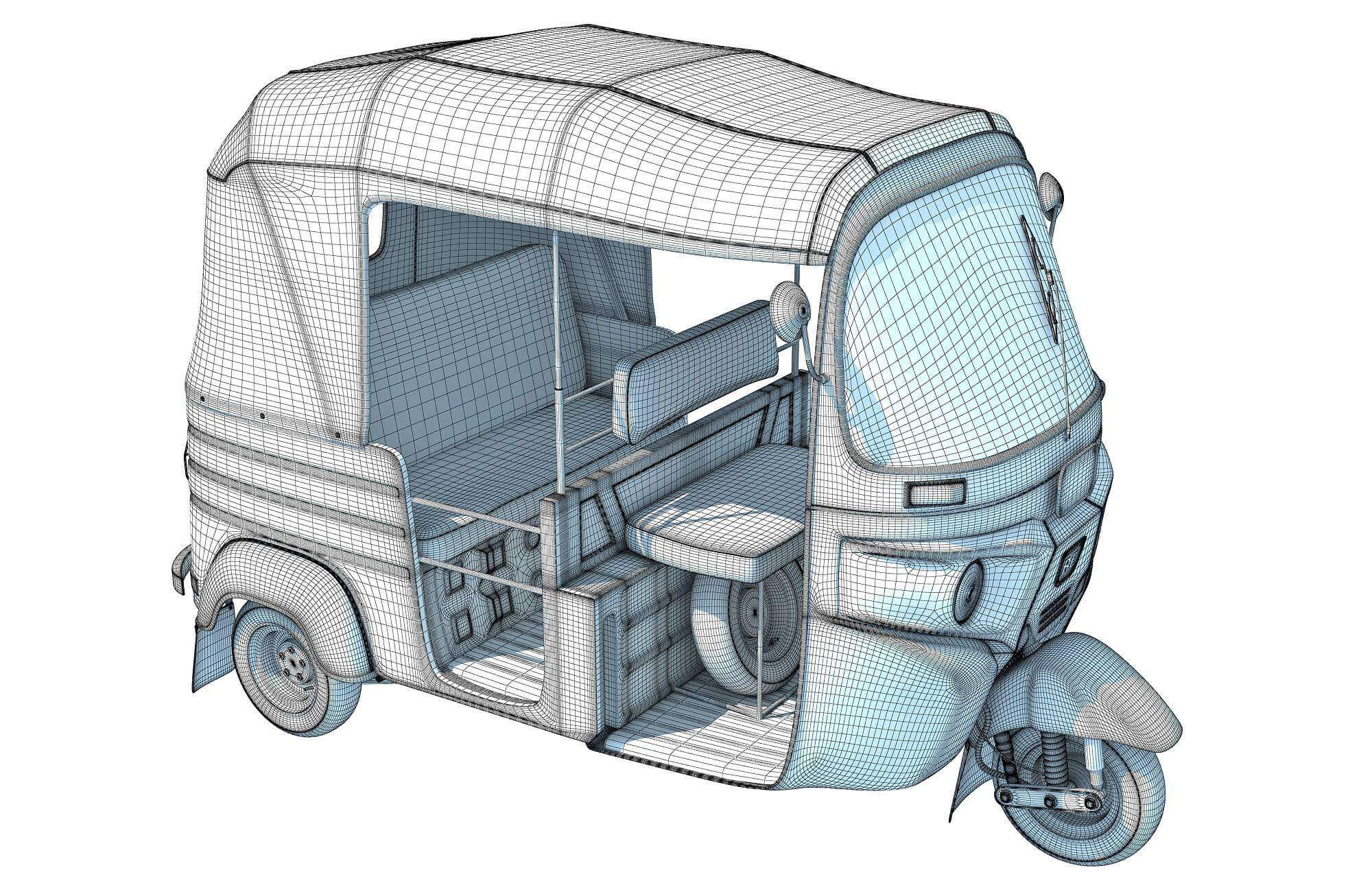 Auto Rickshaw Bajaj TukTuk - 3D Model by 3D Horse