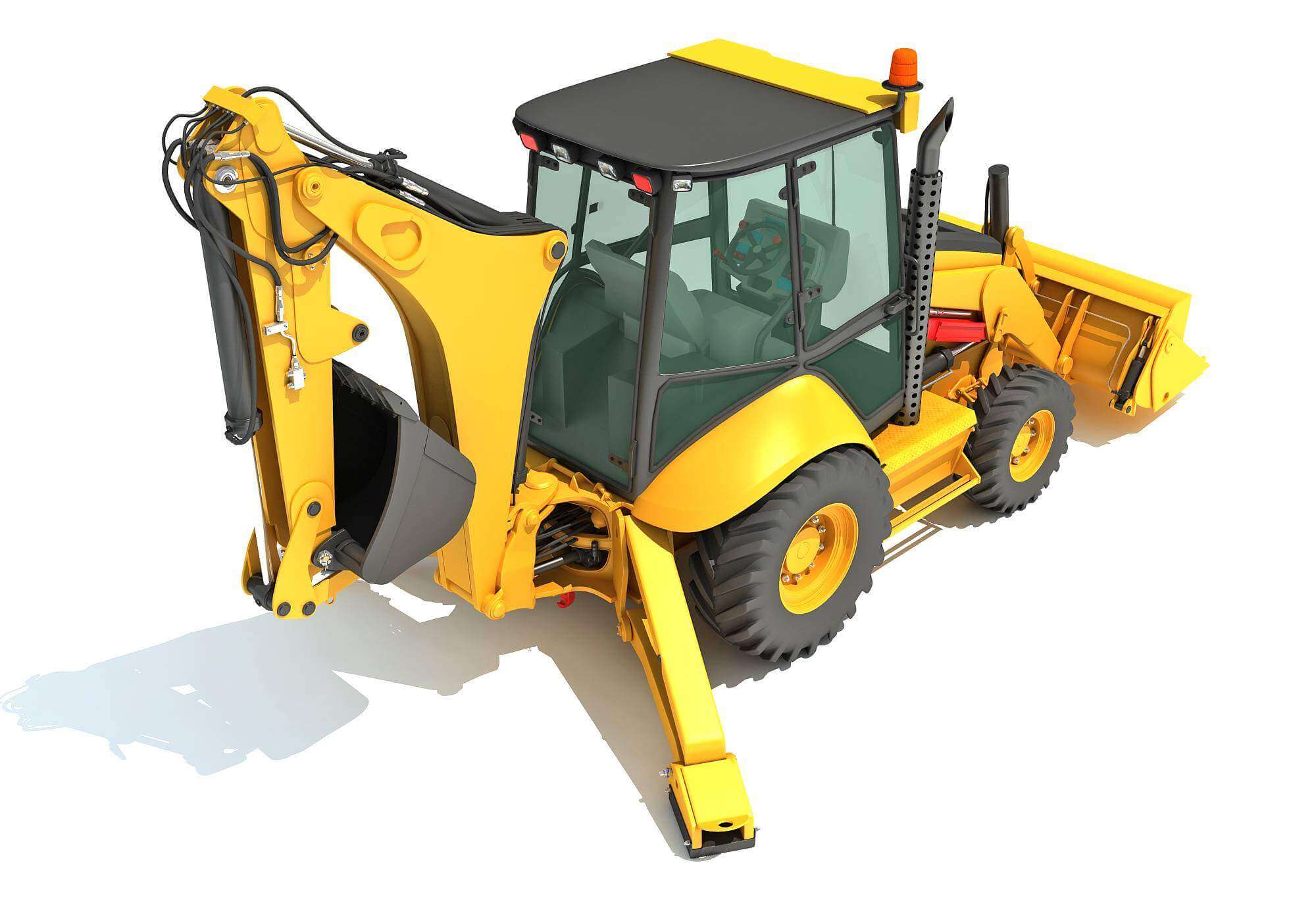 Backhoe Loader - 3D Model by 3D Horse