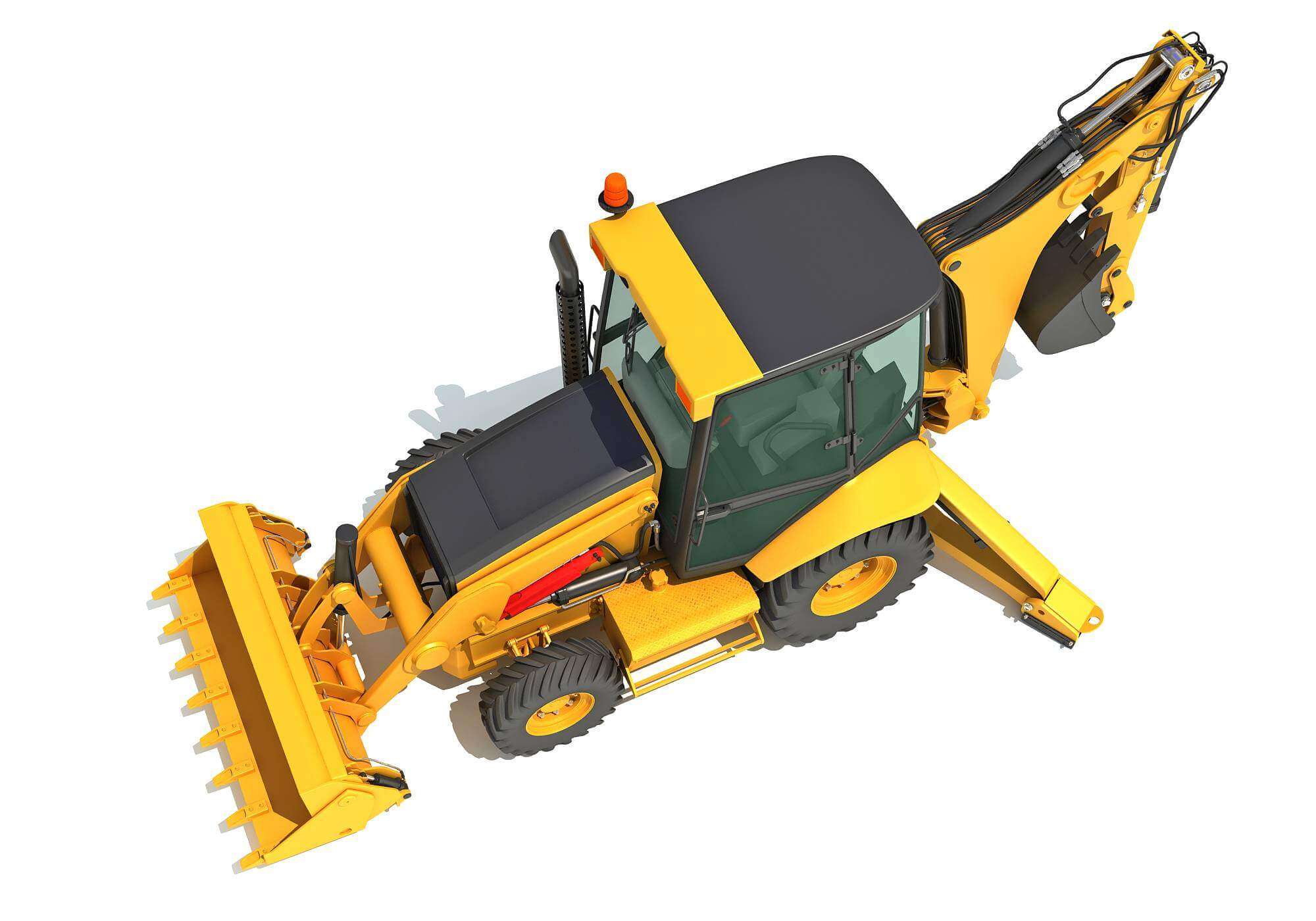Backhoe Loader - 3D Model by 3D Horse